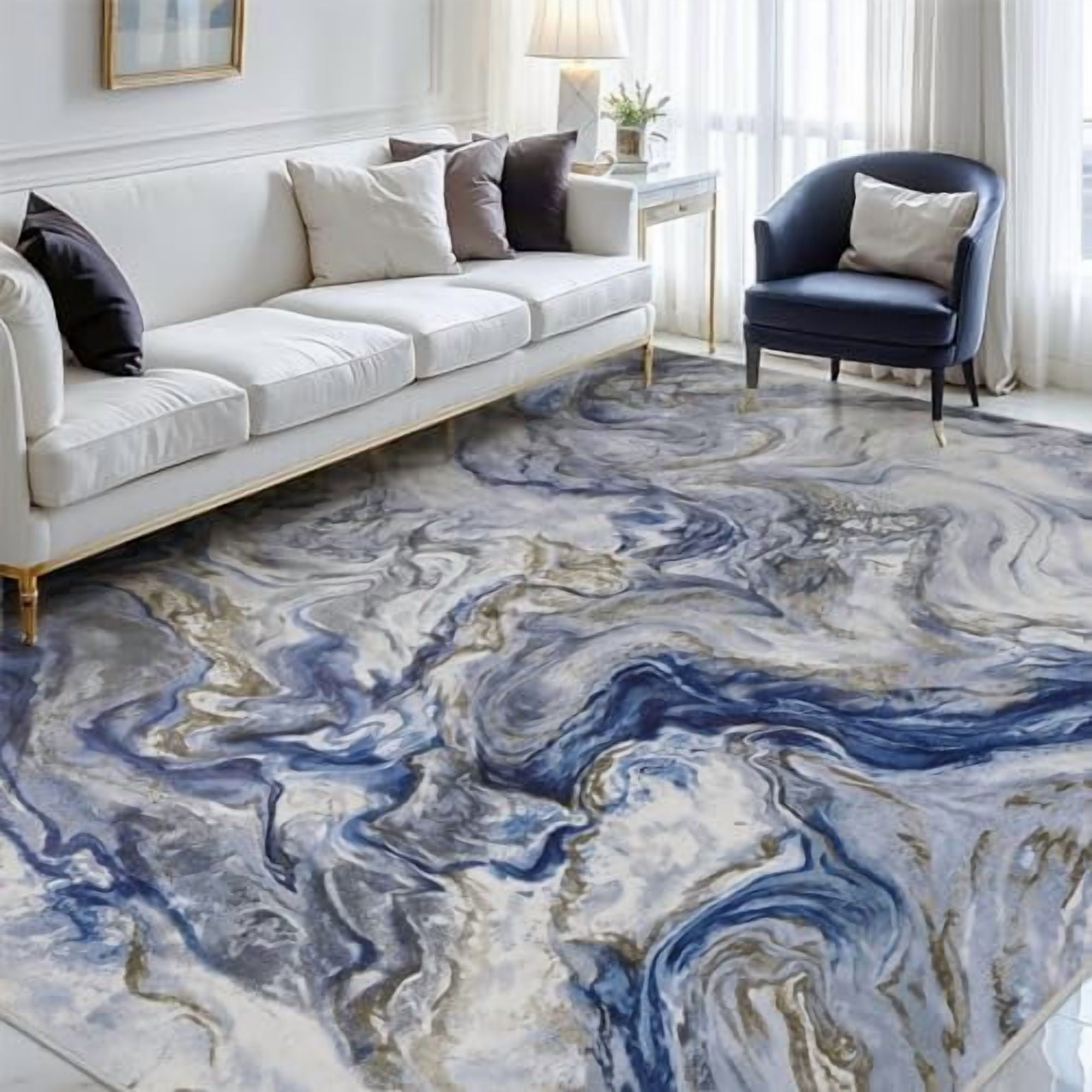 9x12 Area Rugs for Living Room, Modern Abstract Rug for Bedroom ...