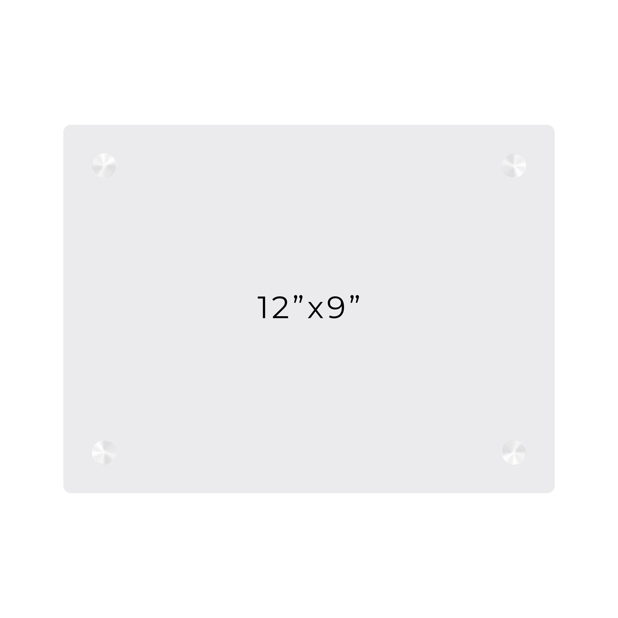 9x12 Dry Erase Board for Wall - with .25 Clear Acrylic and White Stand ...