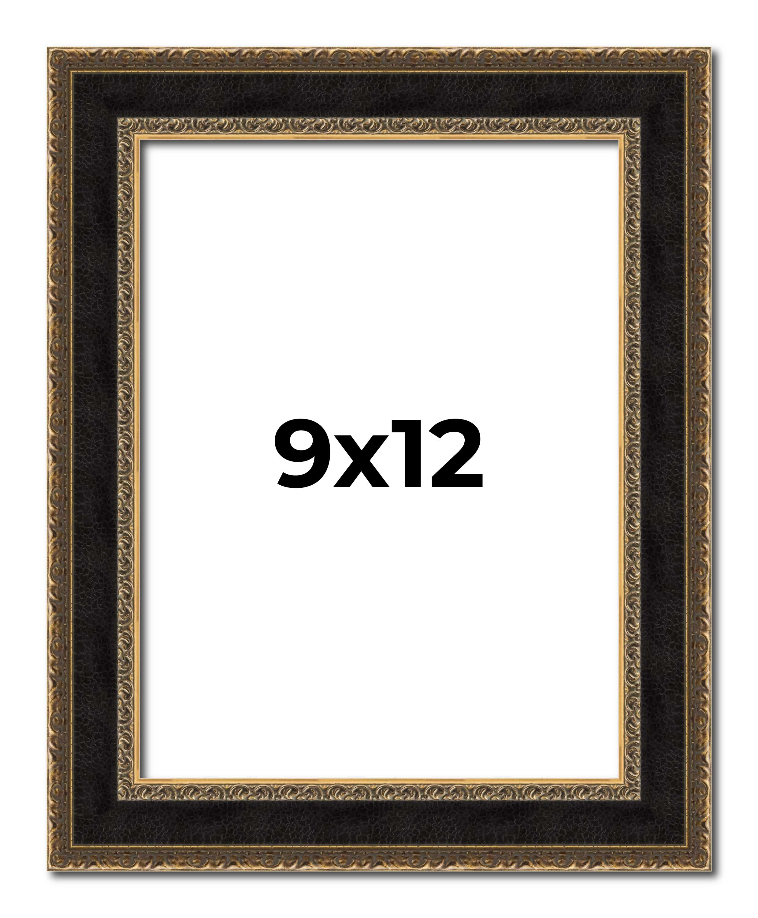 9x12 Frame Gold Antique Vintage Sold Wood Picture Frame | 1.75 Inch ...