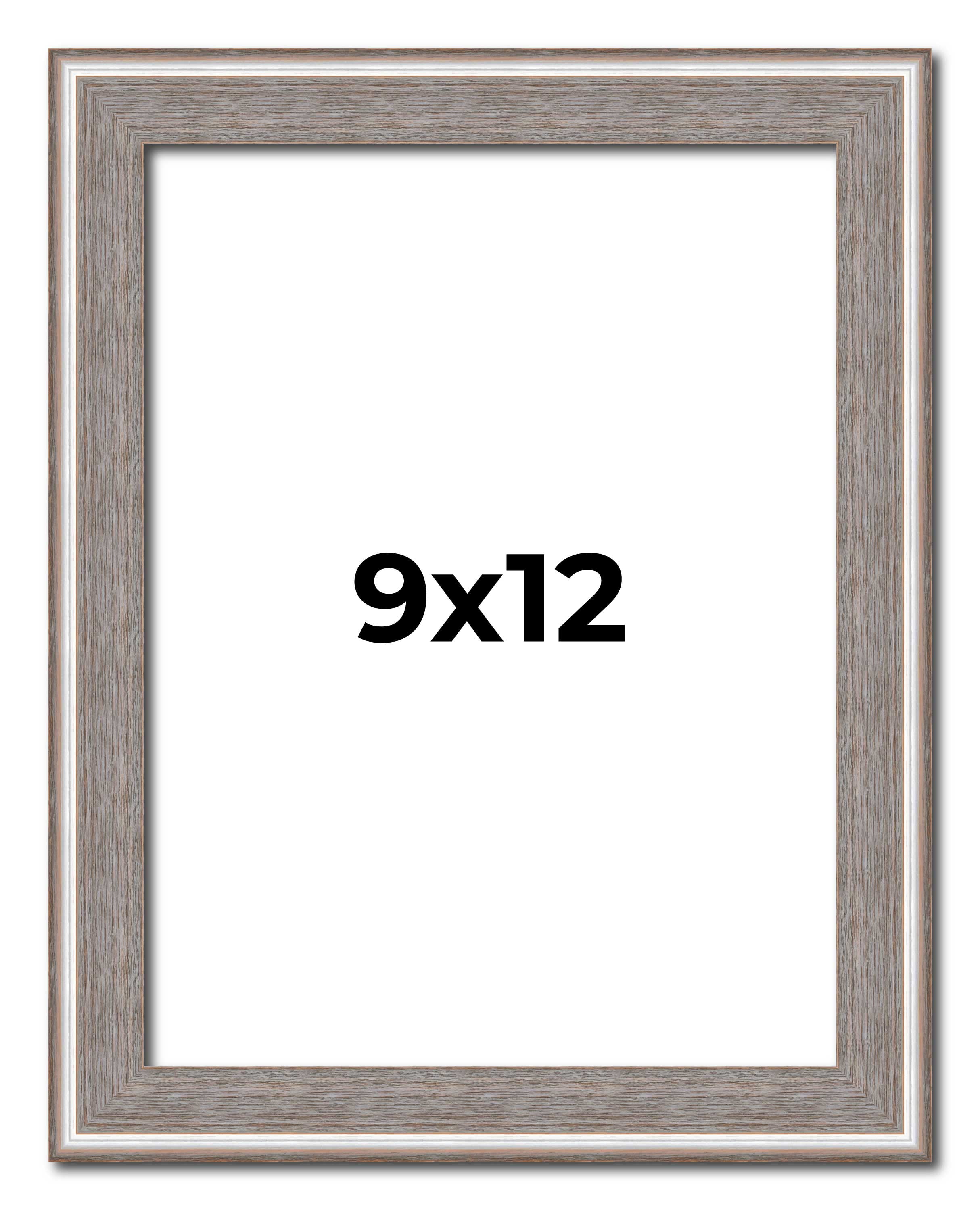 9x12 Frame Grey Real Wood Picture Frame Width 1.25 inches | Interior ...