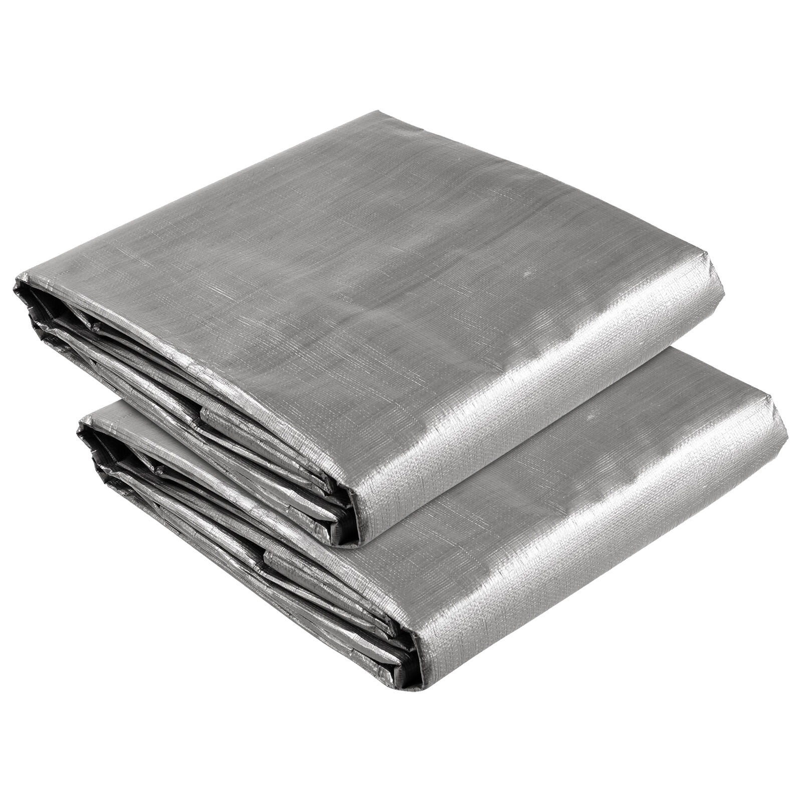 9x12 Ft 2 Pack Waterproof Poly Tarp Heavy Duty 10-mil Tarpaulin Outdoor ...