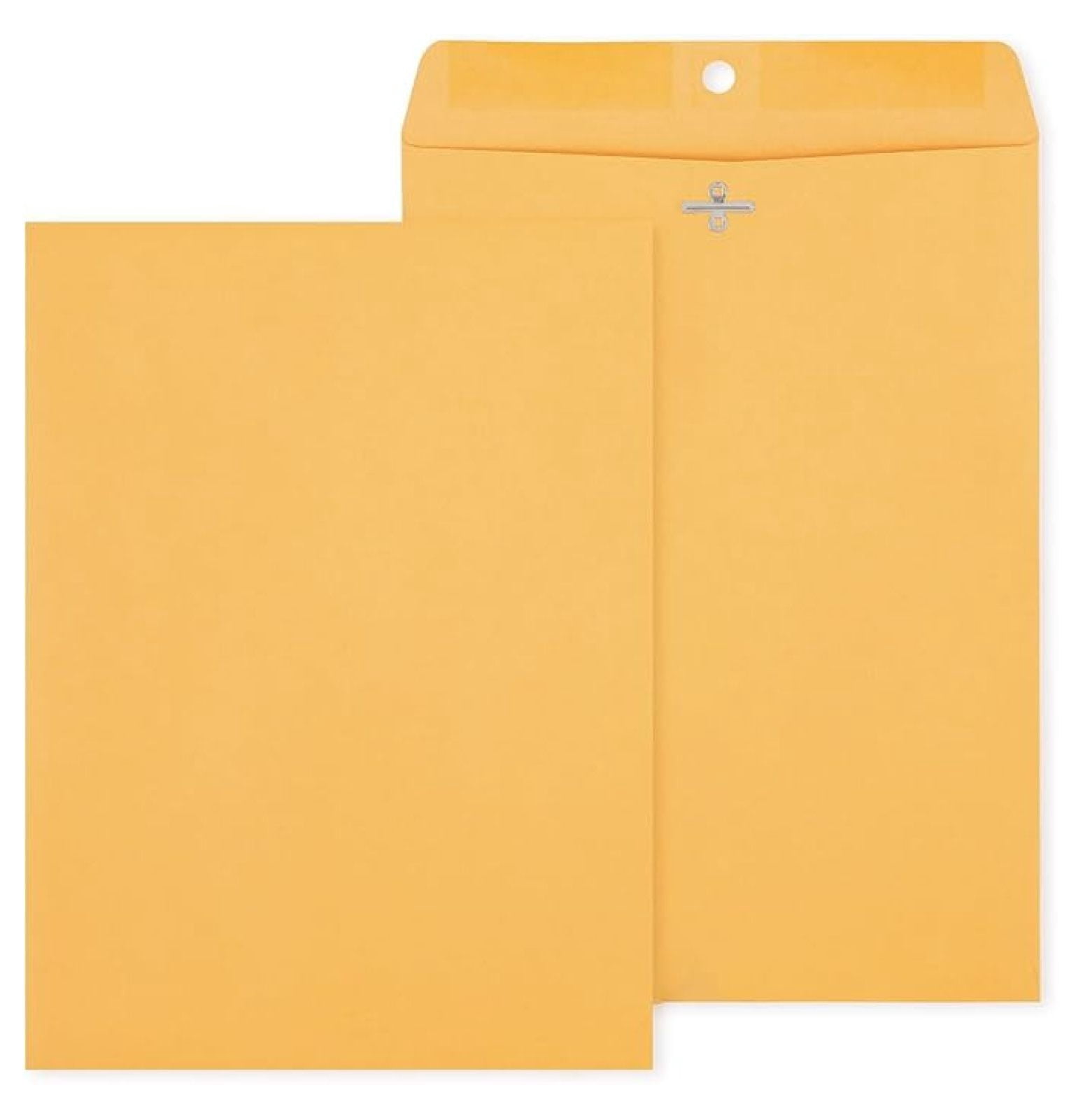 9x12 Manila Envelopes with Clasp - 100 Pack, Brown Heavyweight Document ...
