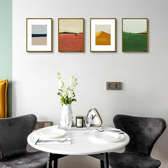 - 9x12 Metal Picture Frames with Mat for 6x8 Photo - Set of 4-9 x 12 ...