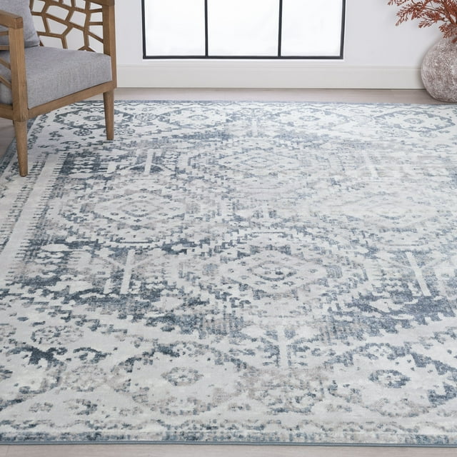 Bliss Rugs Vintage Traditional Geometric Area Rug, Indoor Rugs for ...