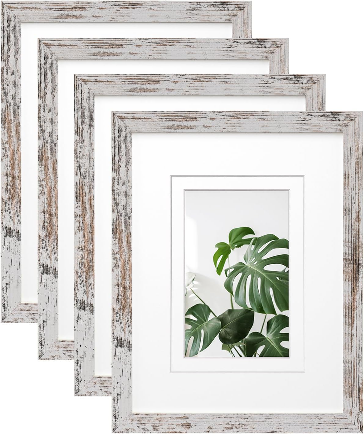 9x12 Picture Frames Set of 4, Made of Solid Wood Covered by Plexiglass ...