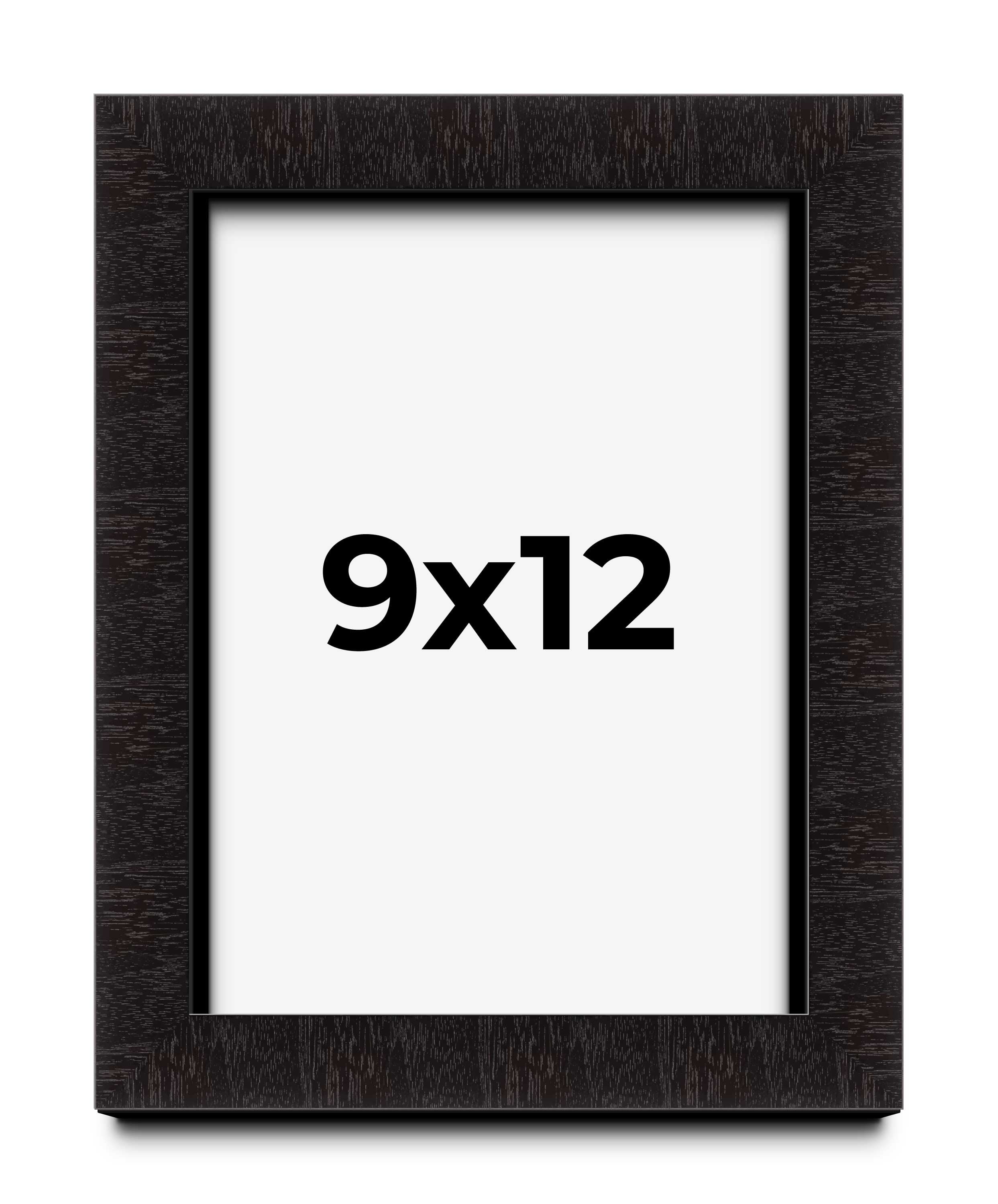 9x12 Shadow Box Black Solid Wood Display Picture Frame | 1 Inch Rabbet ...