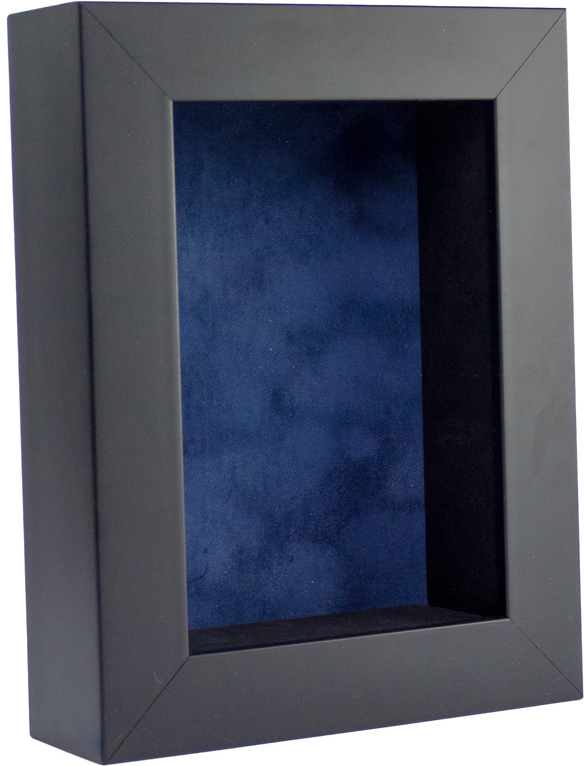 9x12 Shadow Box Frame In Black With A 1 3/4" Usable Depth Includes Navy ...