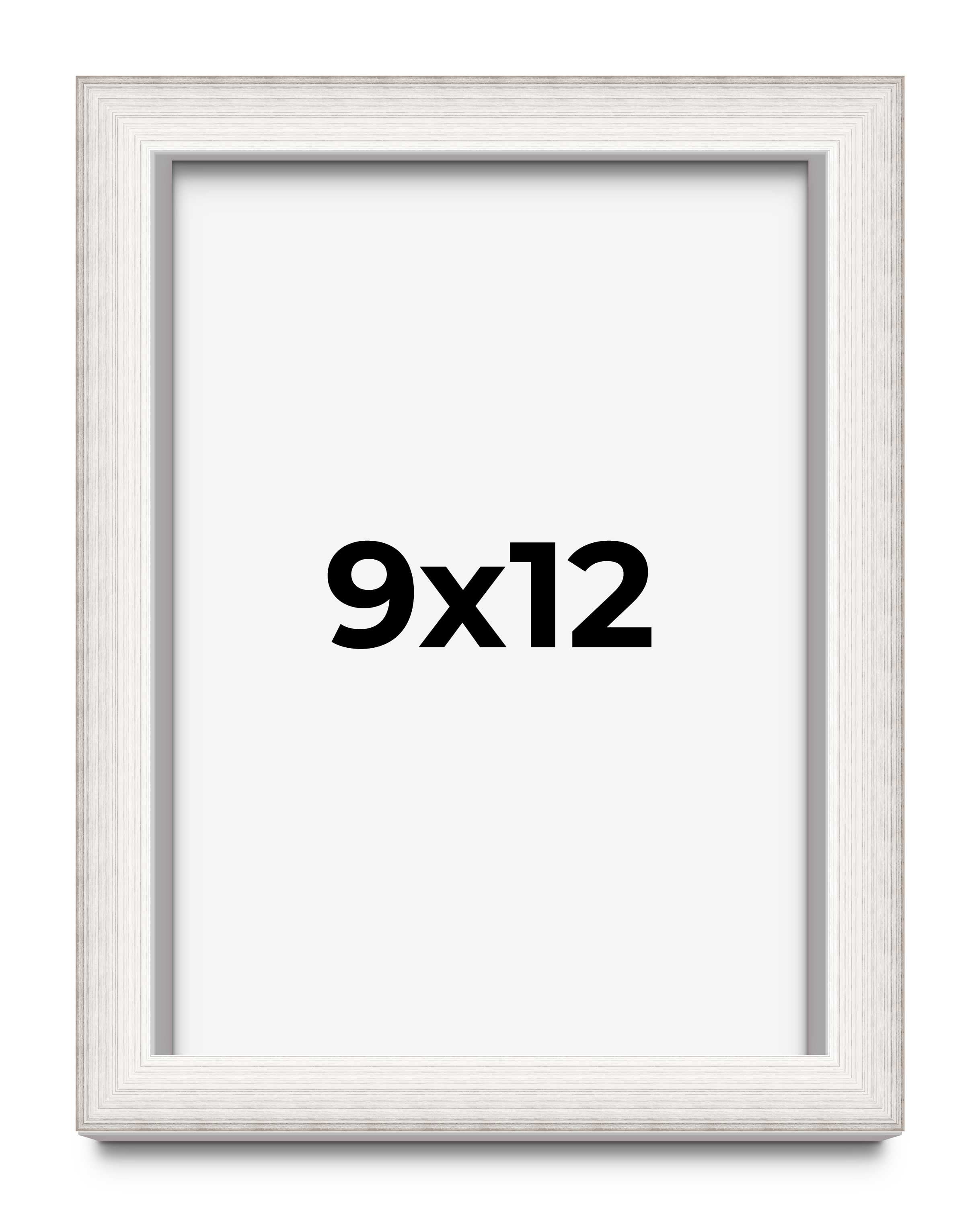 9x12 Silver Shadowbox Frame - Interior Size 9x12 by 1.5 Inches - Made ...