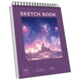9x12 Spiral Sketchbook with Fireworks Castle Cover, 100-Sheet Drawing ...