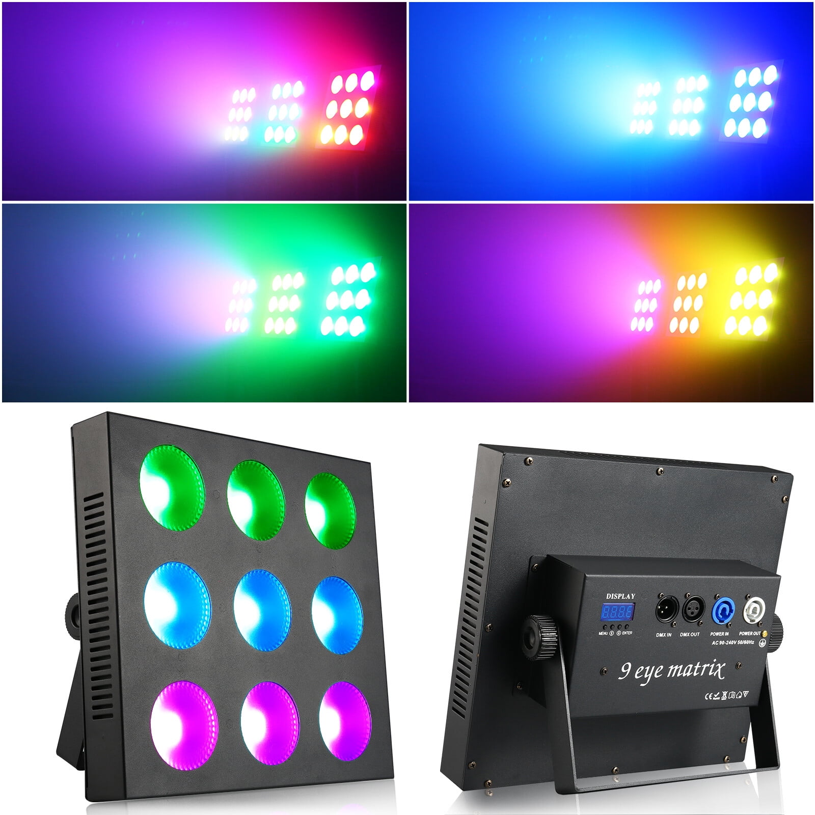 9x12W Stage Light COB Par Lights RGBW Party Uplighting DMX DJ Party ...