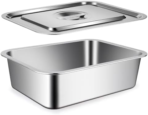 9x13 Baking Pan with Lid, 7.6Qt Large Lasagna Pan with Lid, 4 Inch ...