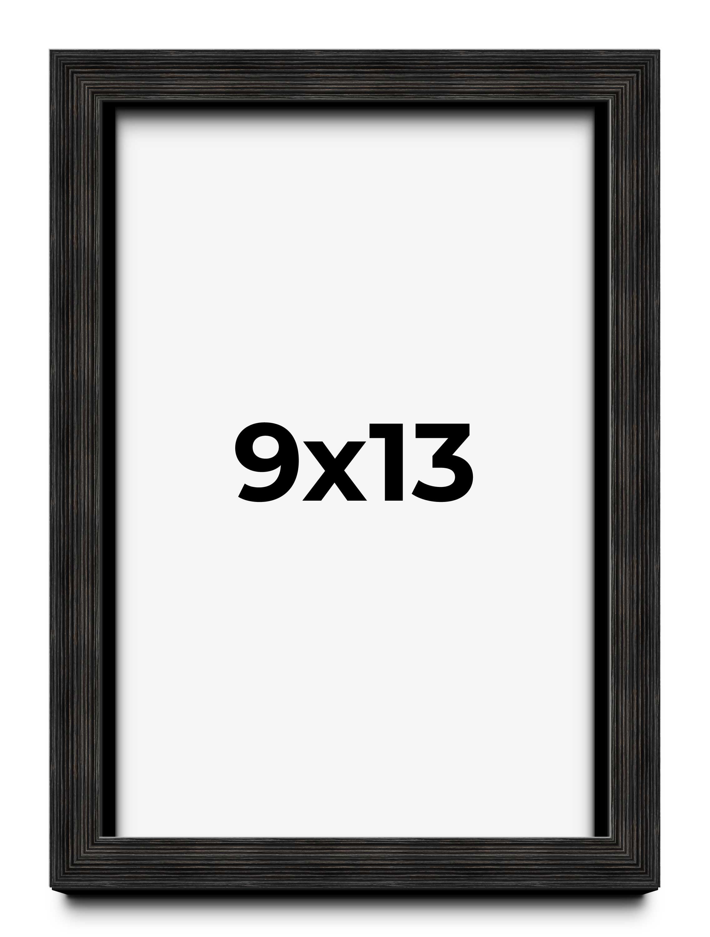 9x13 Shadow Box Black Rustic Barnwood Display Frame | 1.125 Inch Deep ...