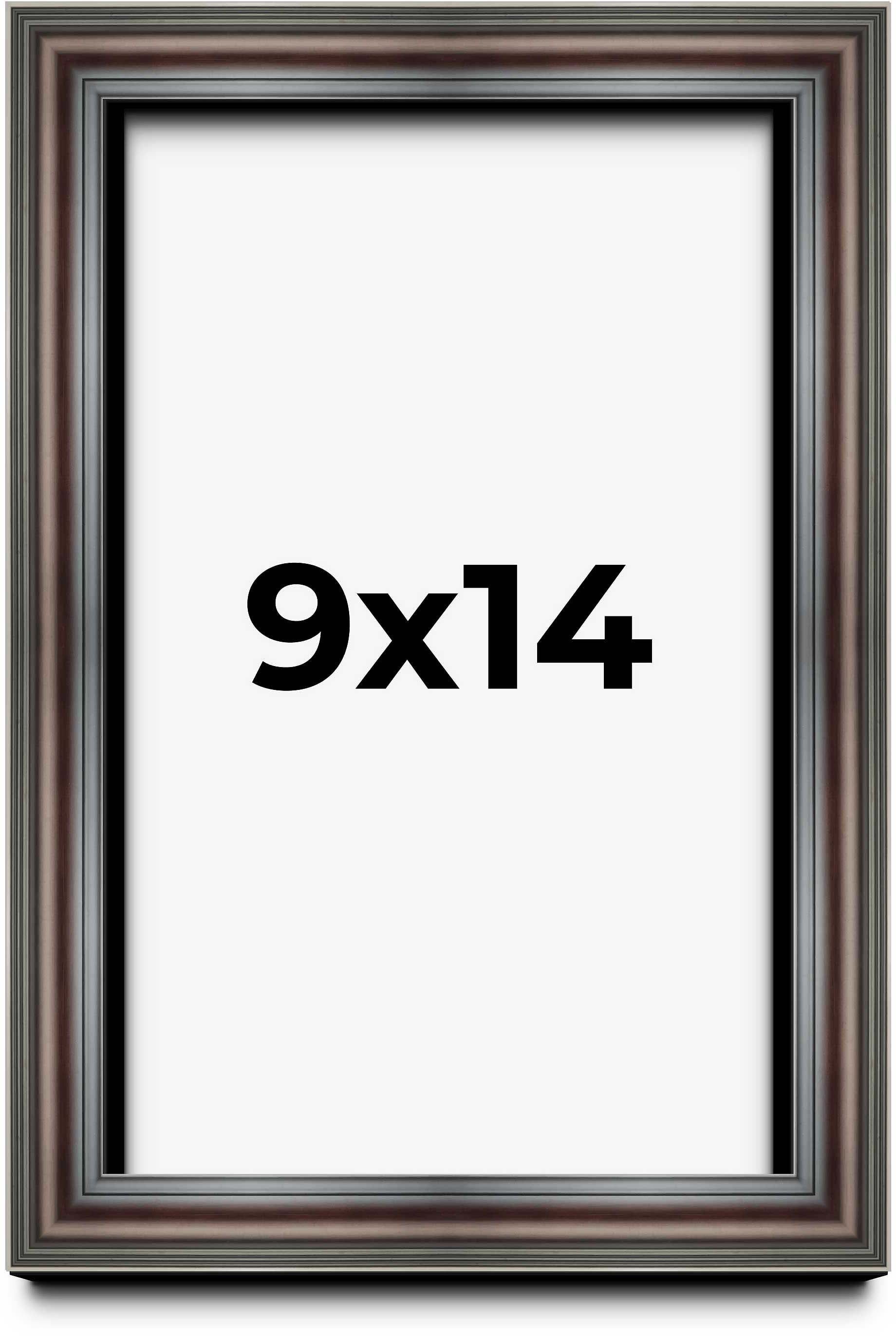 9x14 Shadow Box Frame Brown Cherry | 2.625 Inches Deep Pine Wood ...