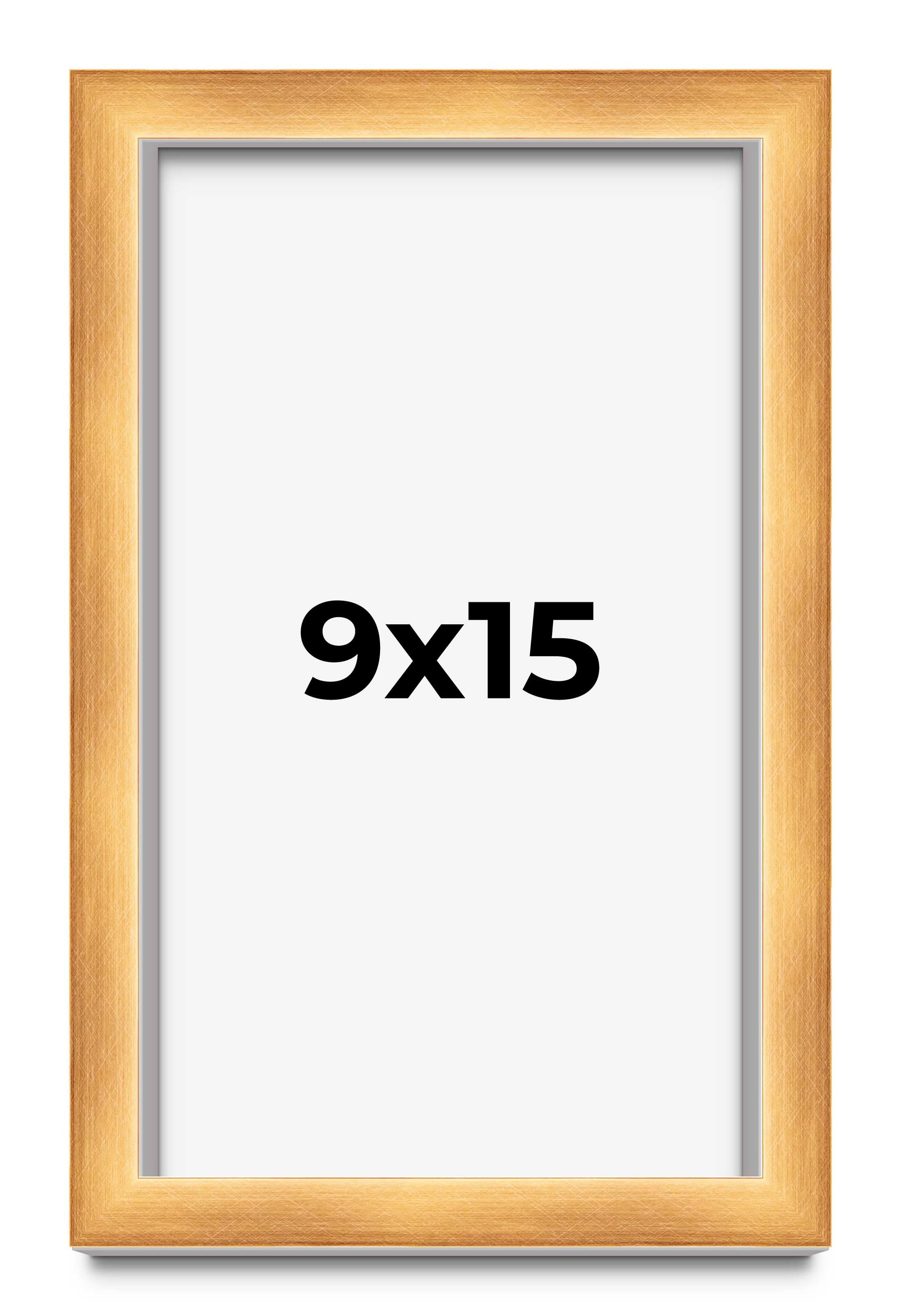 9x15 Shadow Box Bronze Cross-Brushed Display Frame | 1.625 Inches Deep ...