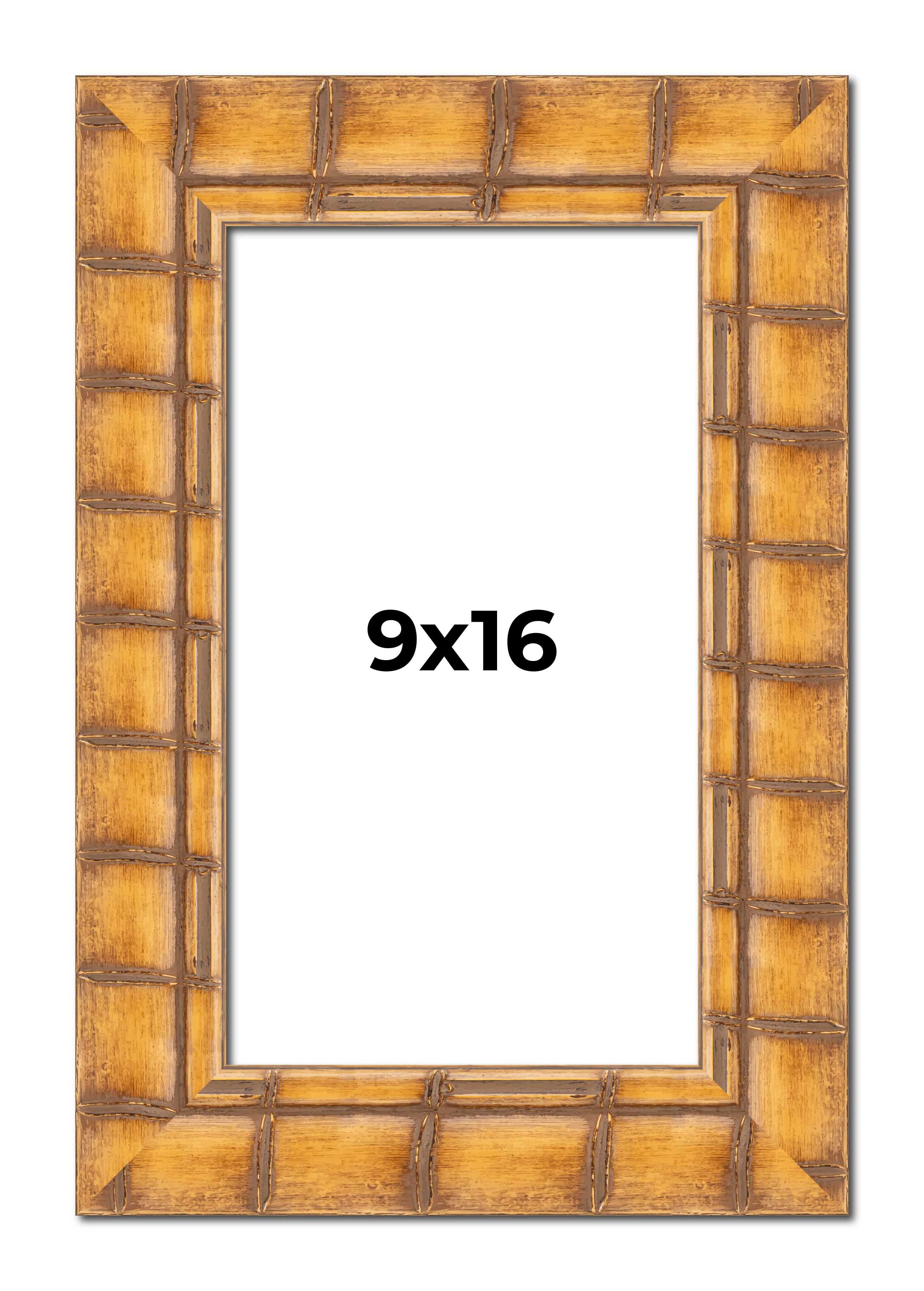 9x16 Frame Beige Real Wood Picture Frame Width 3 inches | Interior ...