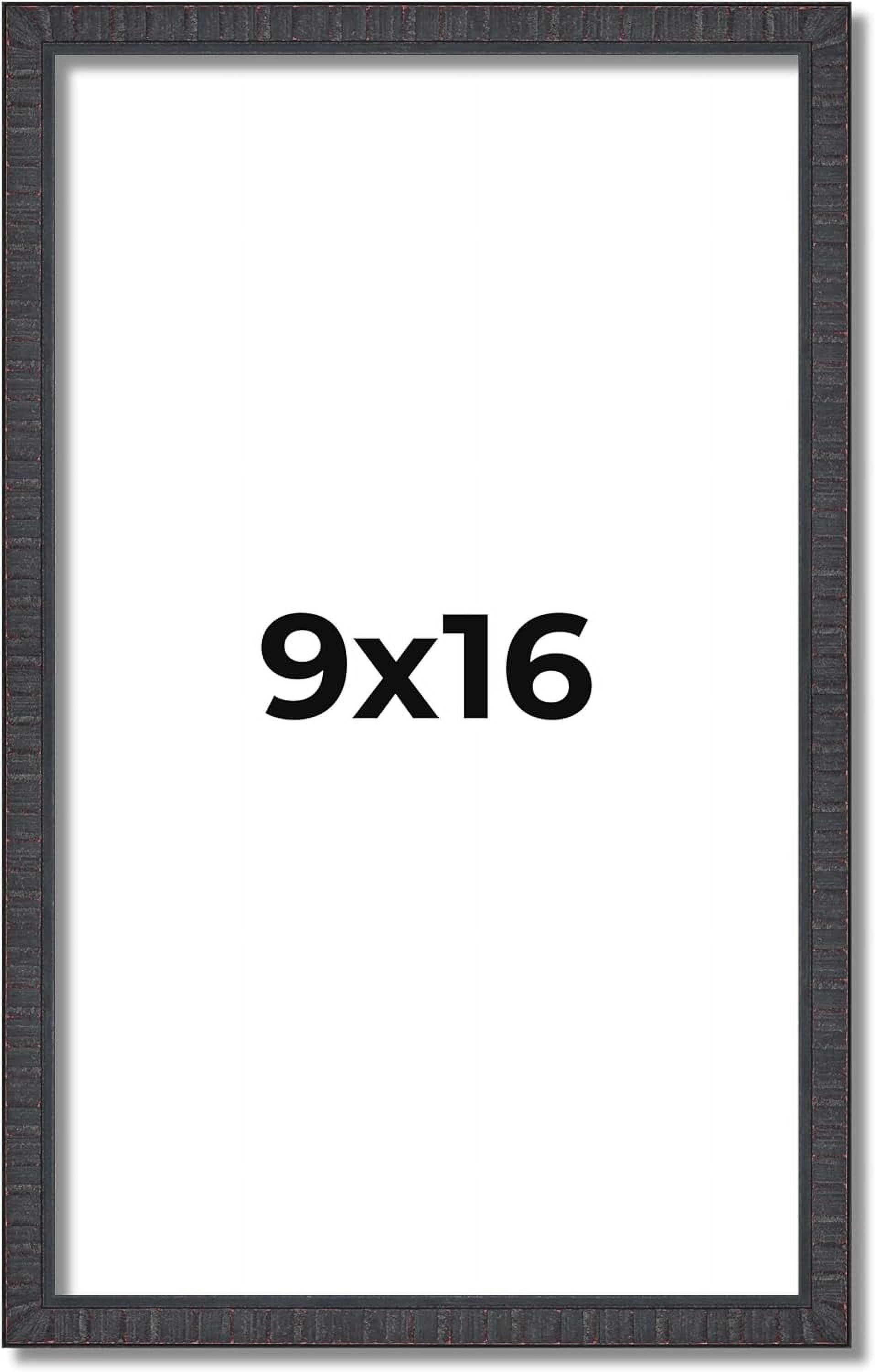 9x16 Frame Brown Picture Frame - Complete Modern Photo Frame Includes ...