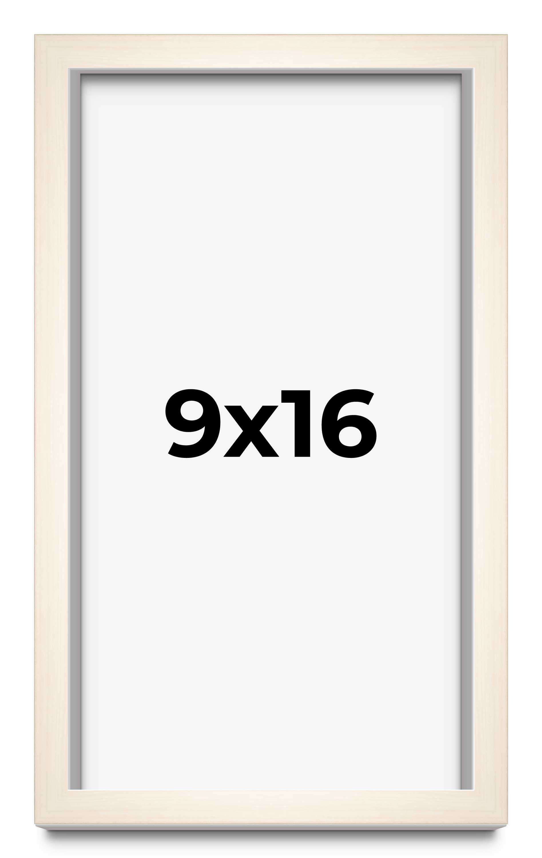 9x16 Shadow Box Cream of Wheat White Washed Display Frame | 0.875 ...