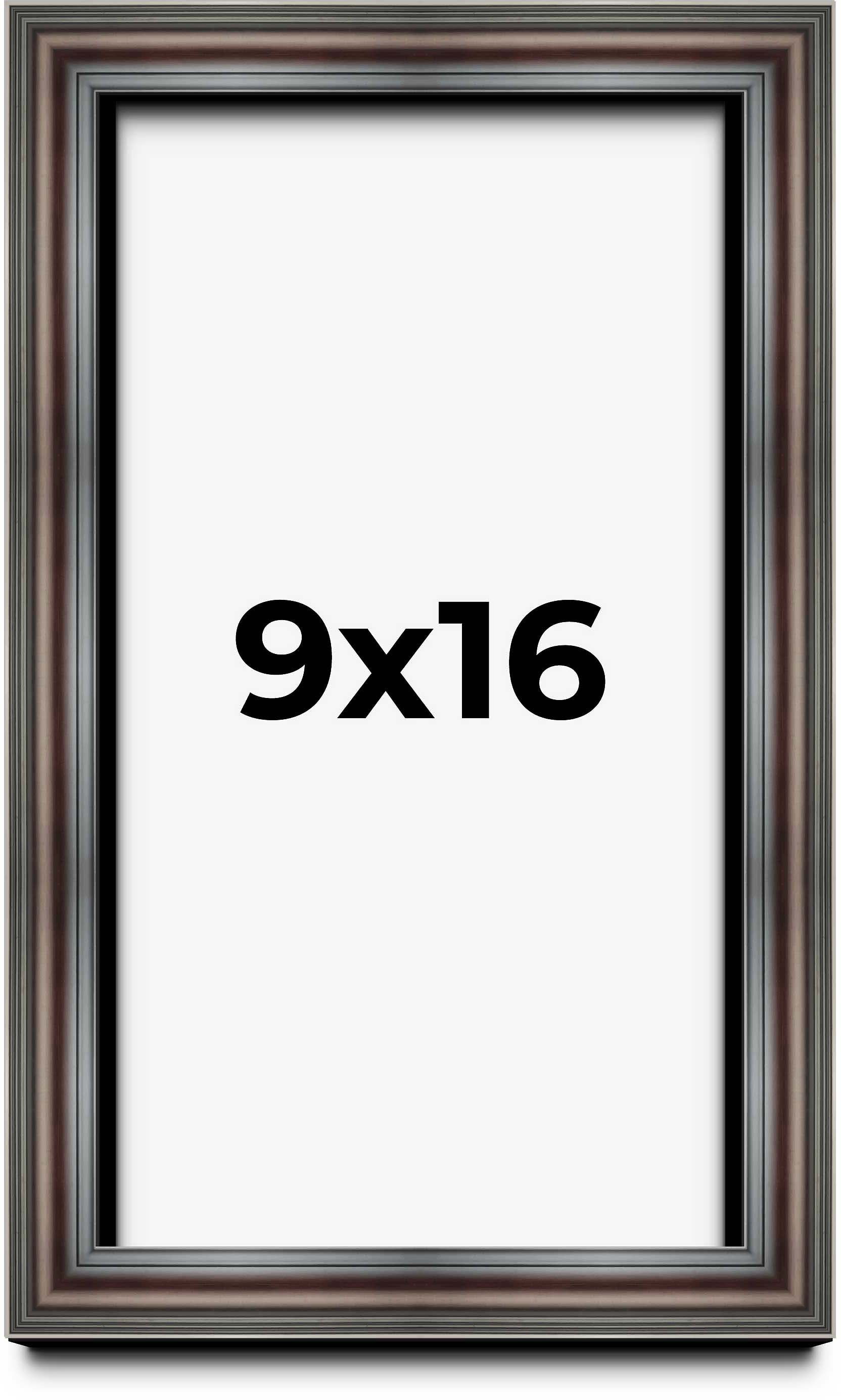 9x16 Shadow Box Frame Brown Cherry | 2.625 Inches Deep Pine Wood ...