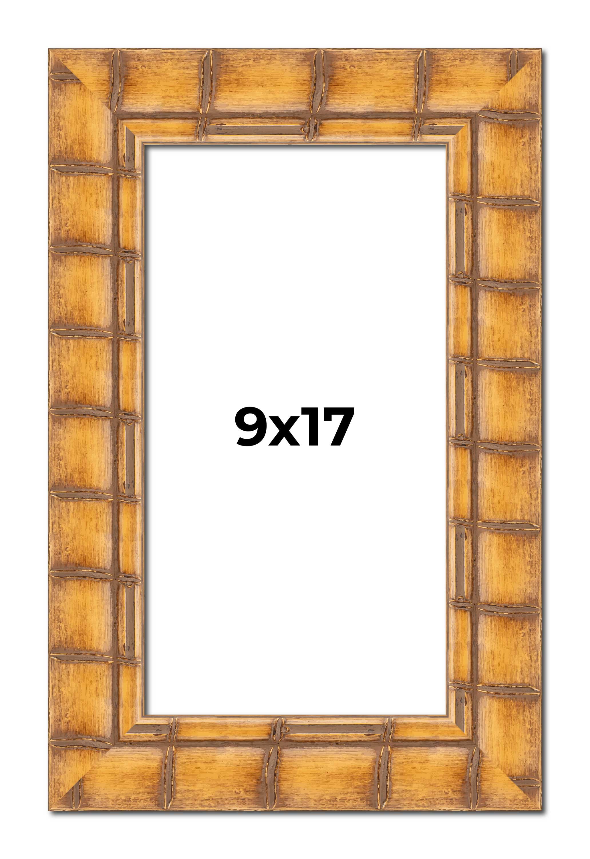9x17 Frame Beige Real Wood Picture Frame Width 3 inches | Interior ...