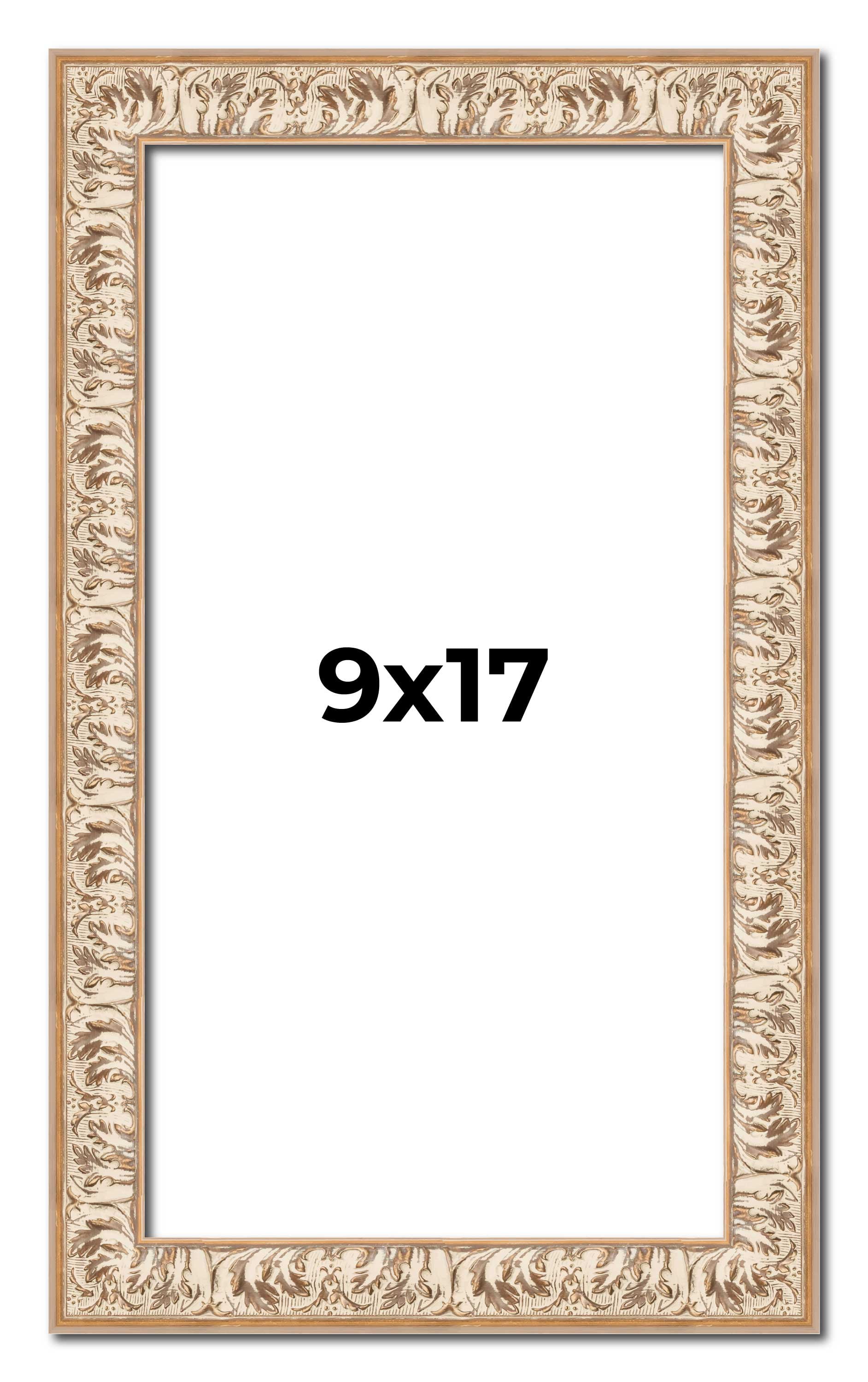 9x17 Frame White Real Wood Picture Frame Width 1.5 inches | Interior ...