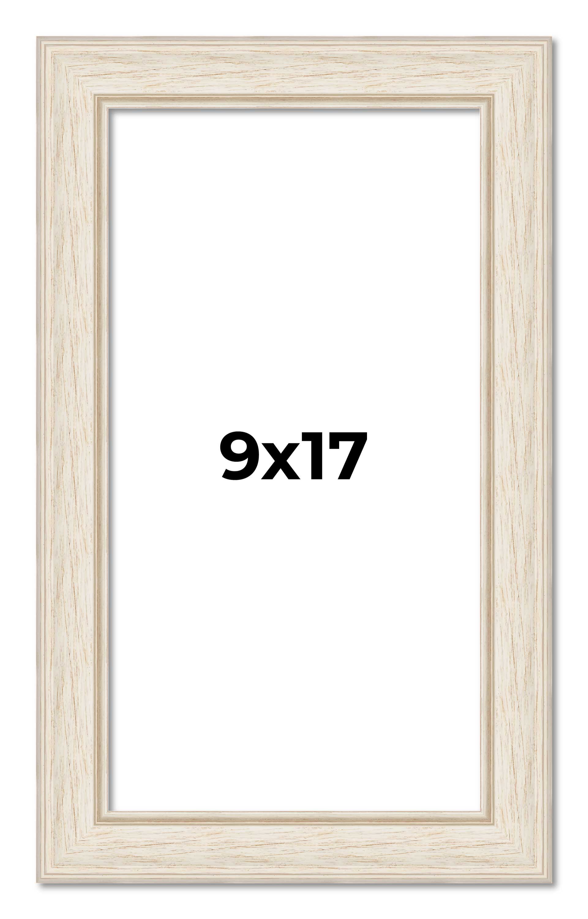 9x17 Frame White Real Wood Picture Frame Width 1.75 inches | Interior ...