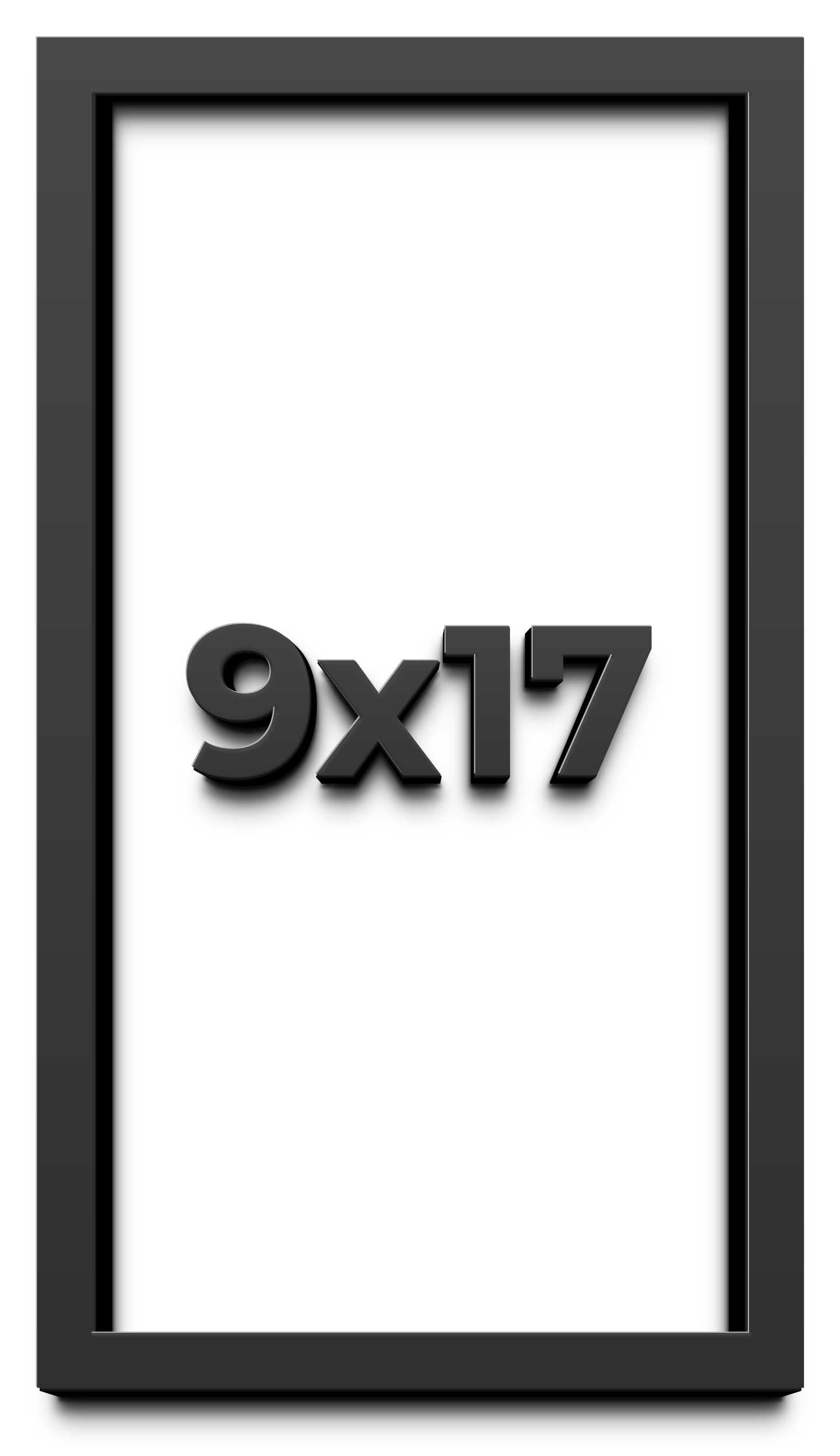 9x17 Shadow Box Frame Black | 2 Inches Deep Real Wood Contemporary ...