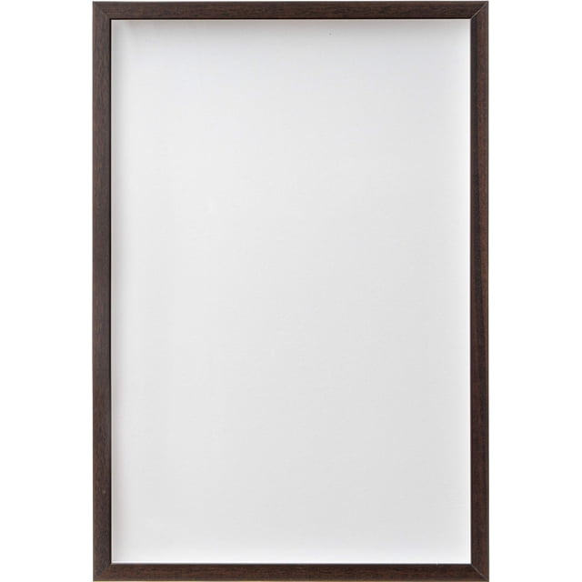9x20 Shadow Box Brown Walnut Finish Solid Wood Display Frame | 0.875 ...