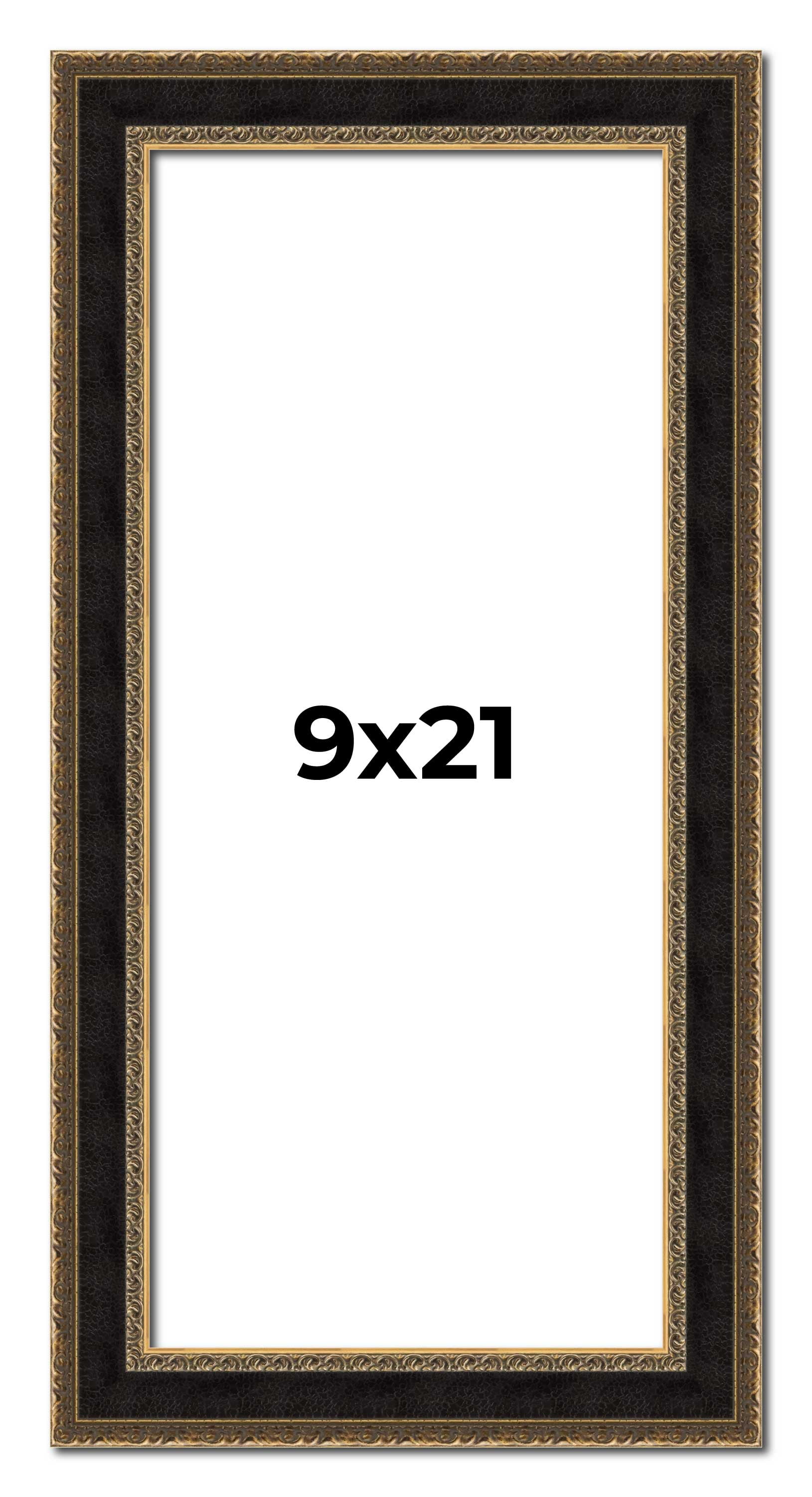 9x21 Frame Gold Antique Vintage Sold Wood Picture Frame | 1.75 Inch Moulding Width | Interior ...