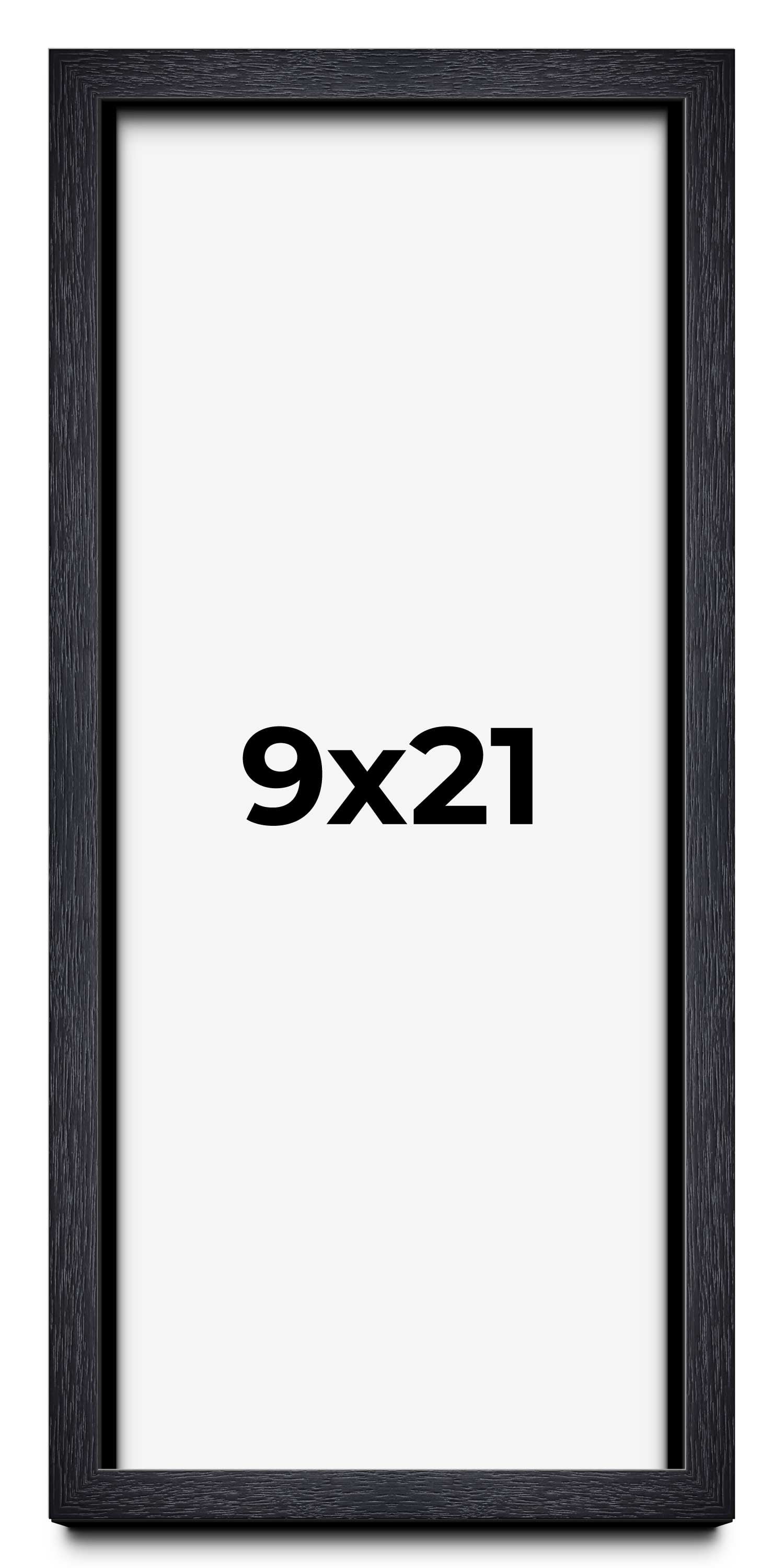 9x21 Shadow Box Frame Black | 1 Inches Deep Real Wood Farmhouse Shadowbox Display Frame | UV ...