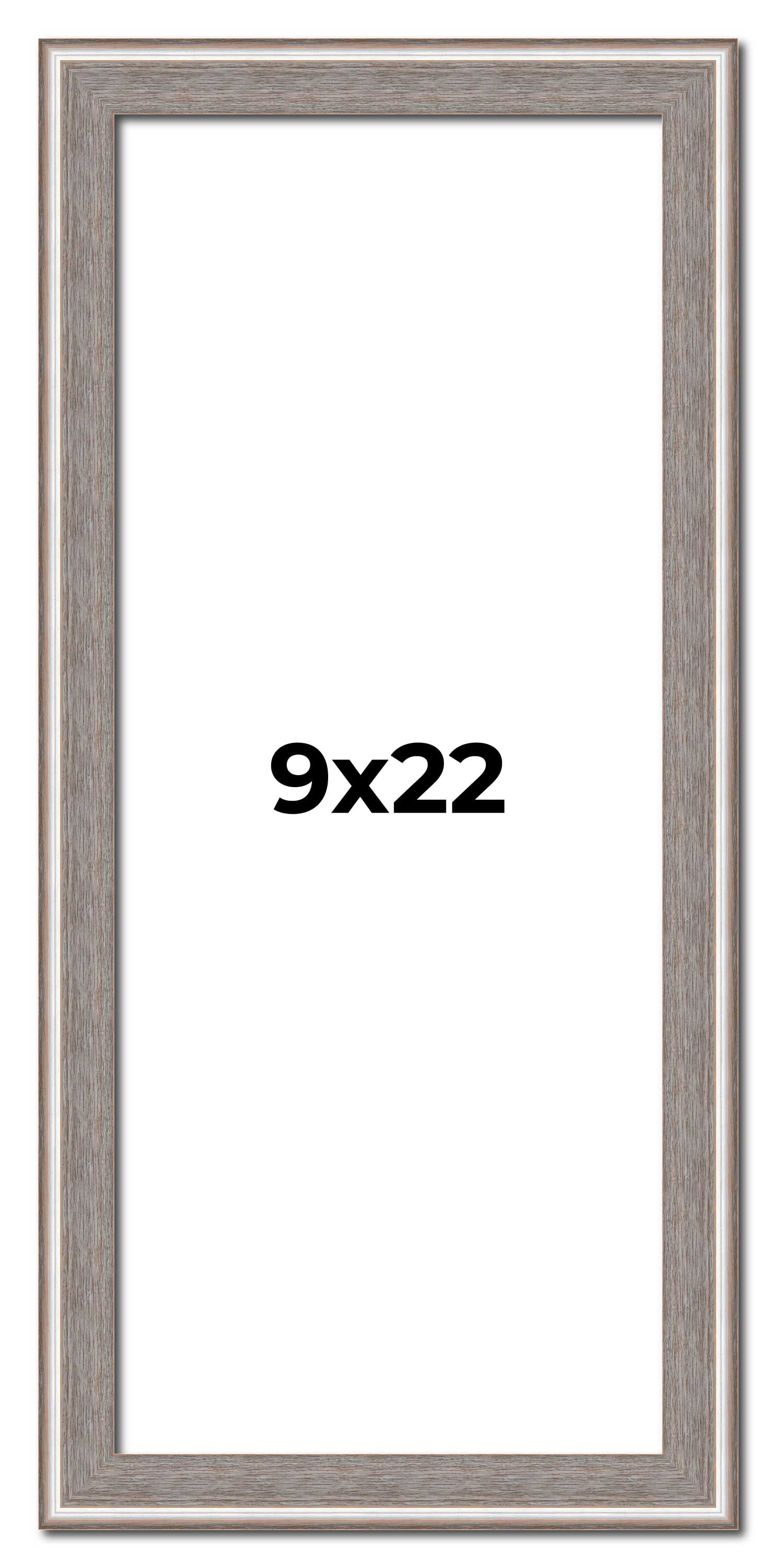 9x22 Frame Grey Real Wood Picture Frame Width 1.25 inches | Interior ...