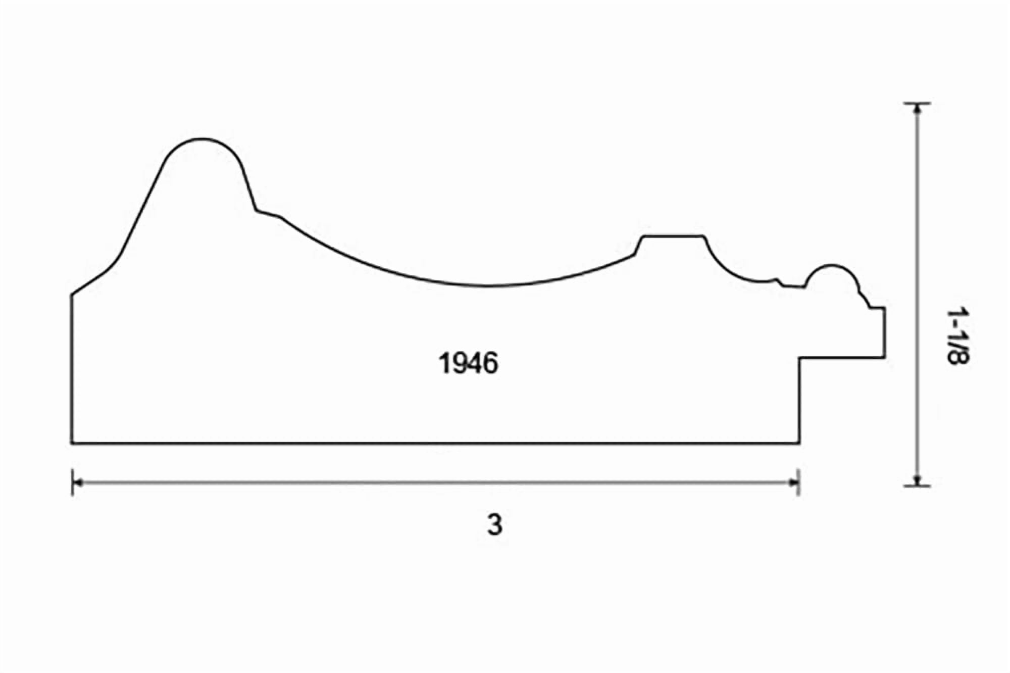 9x24 Antique Gold Picture Frame, Ornate Vintage 9 x 24 Wall Frame for ...