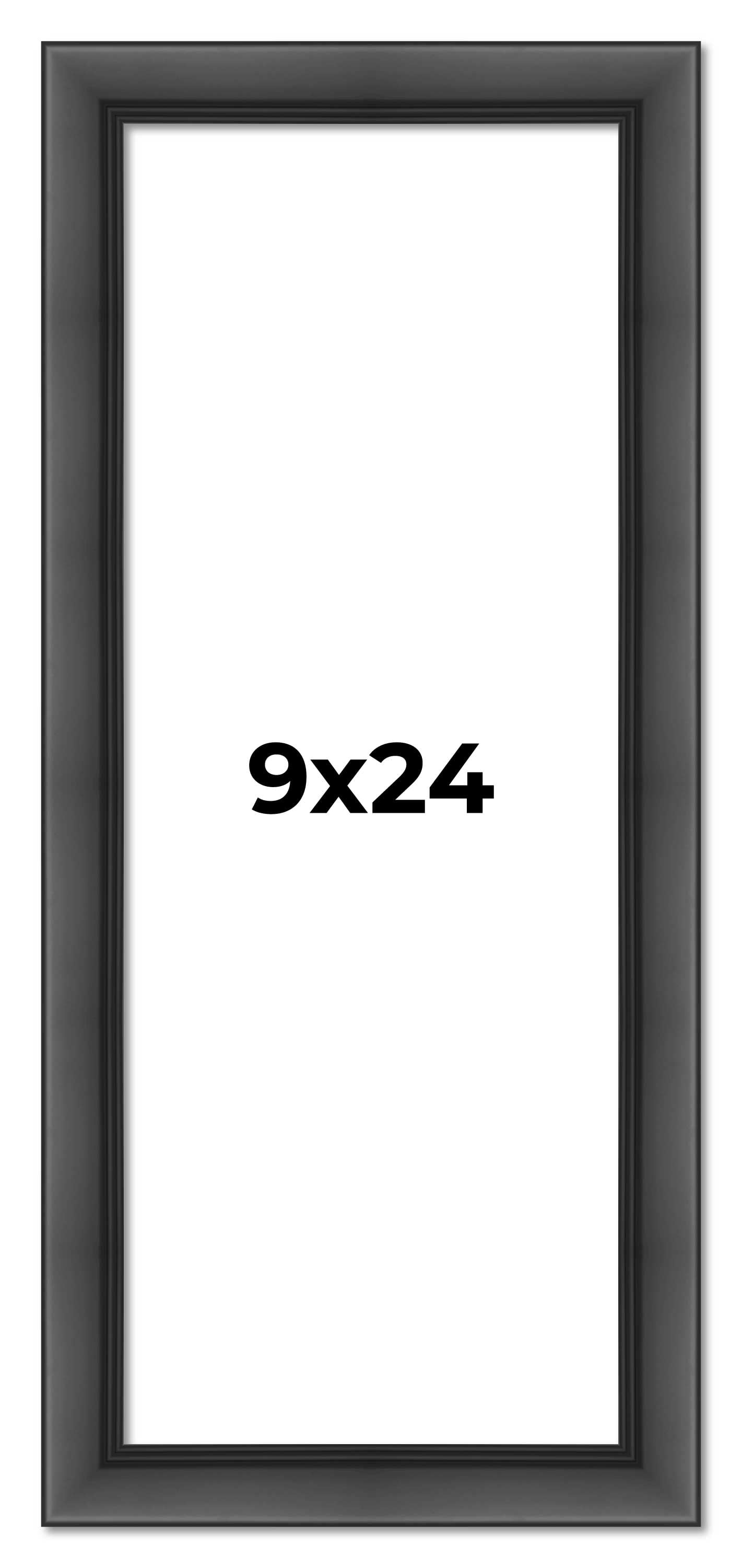 9x24 Frame Black Passaggi Solid Wood Picture Frame Width 1.5 Inches ...