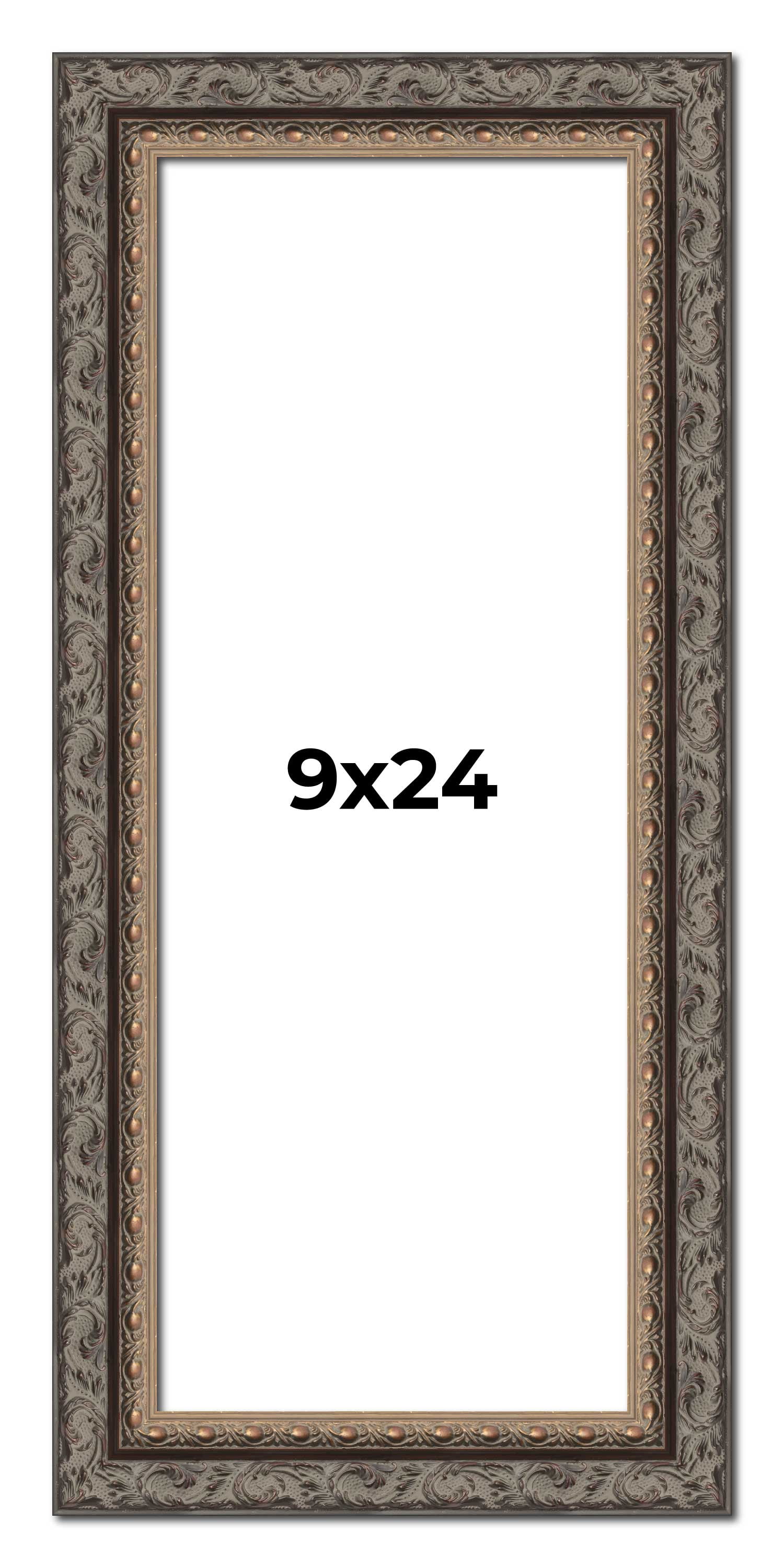 9x24 Frame Black Real Wood Picture Frame Width 2 inches | Interior ...