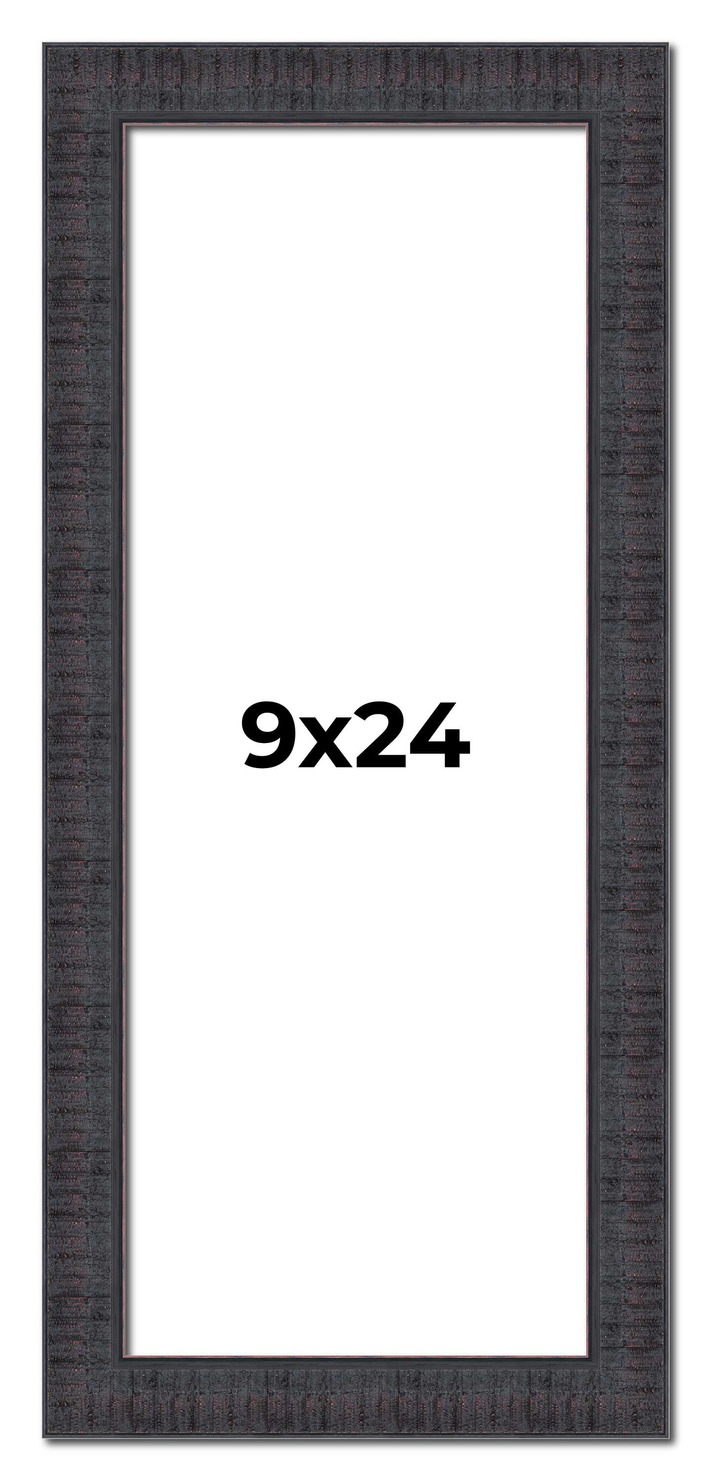 9x24 Frame Brown Rustic Solid Wood Picture Frame 1.5 Inches Wide ...