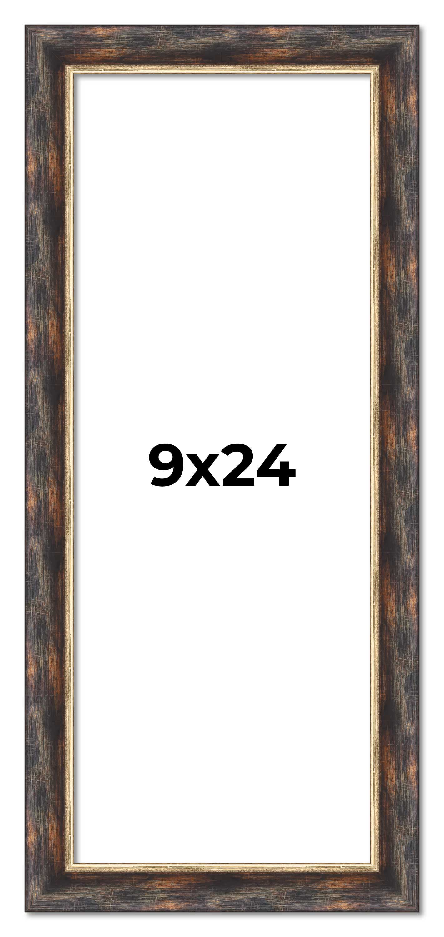 9x24 Frame Gold Real Wood Picture Frame Width 1.5 inches | Interior ...