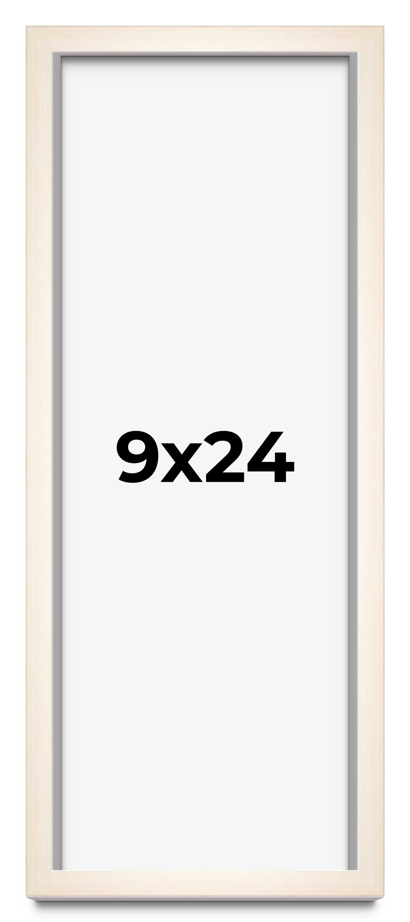 9x24 Frame White Wheat Solid Wood Picture Frame | Moulding Width 0.75 ...