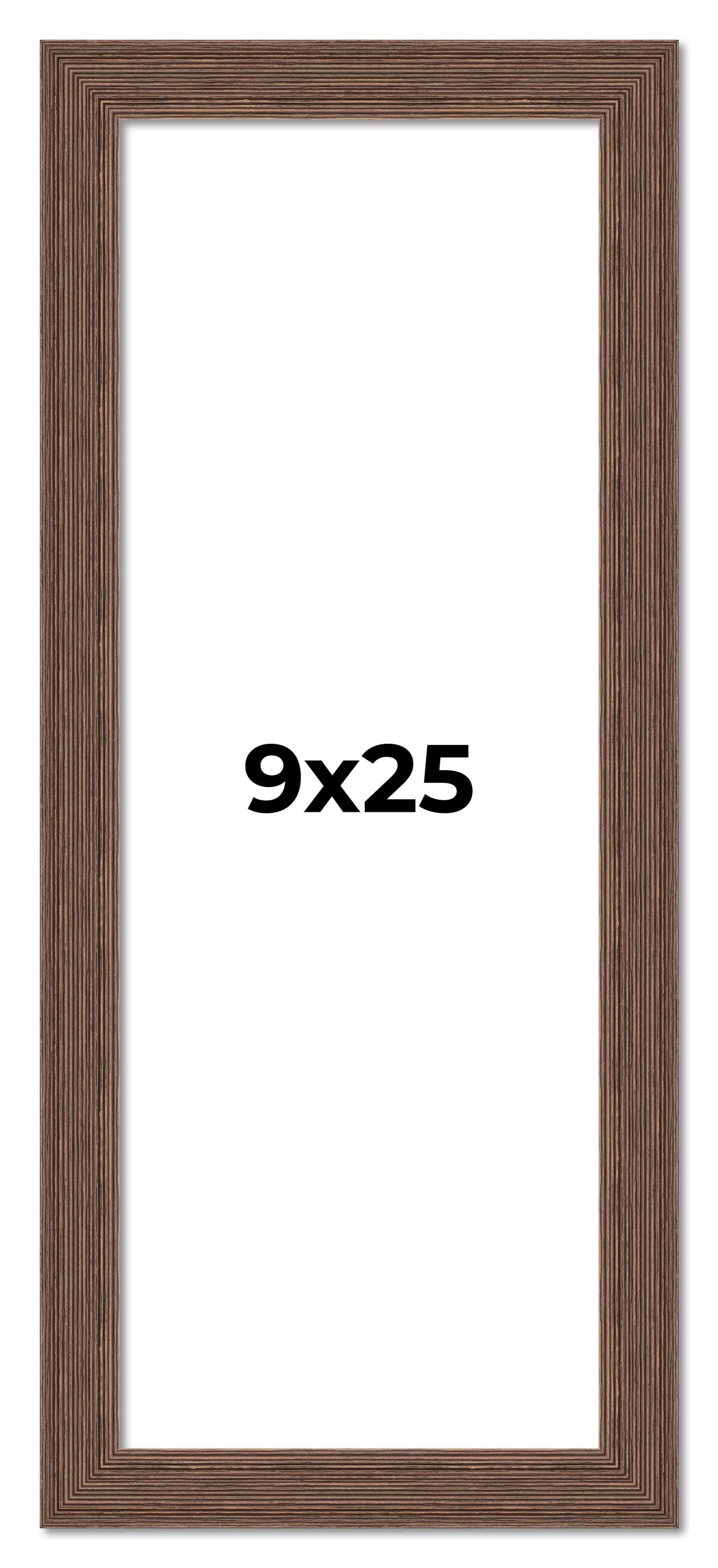 9x25 Frame Brown Distressed Barnwood Picture Frame | Rustic Farmhouse ...