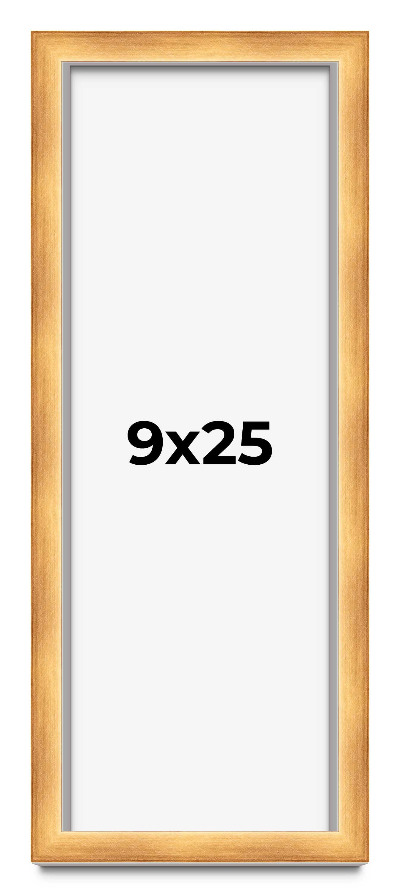 9x25 Shadow Box Bronze Cross-Brushed Display Frame | 1.625 Inches Deep ...