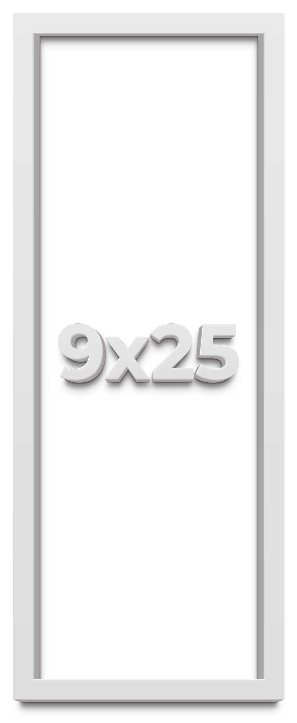 9x25 Shadow Box Frame White | 1 Inches Deep Real Wood Contemporary ...