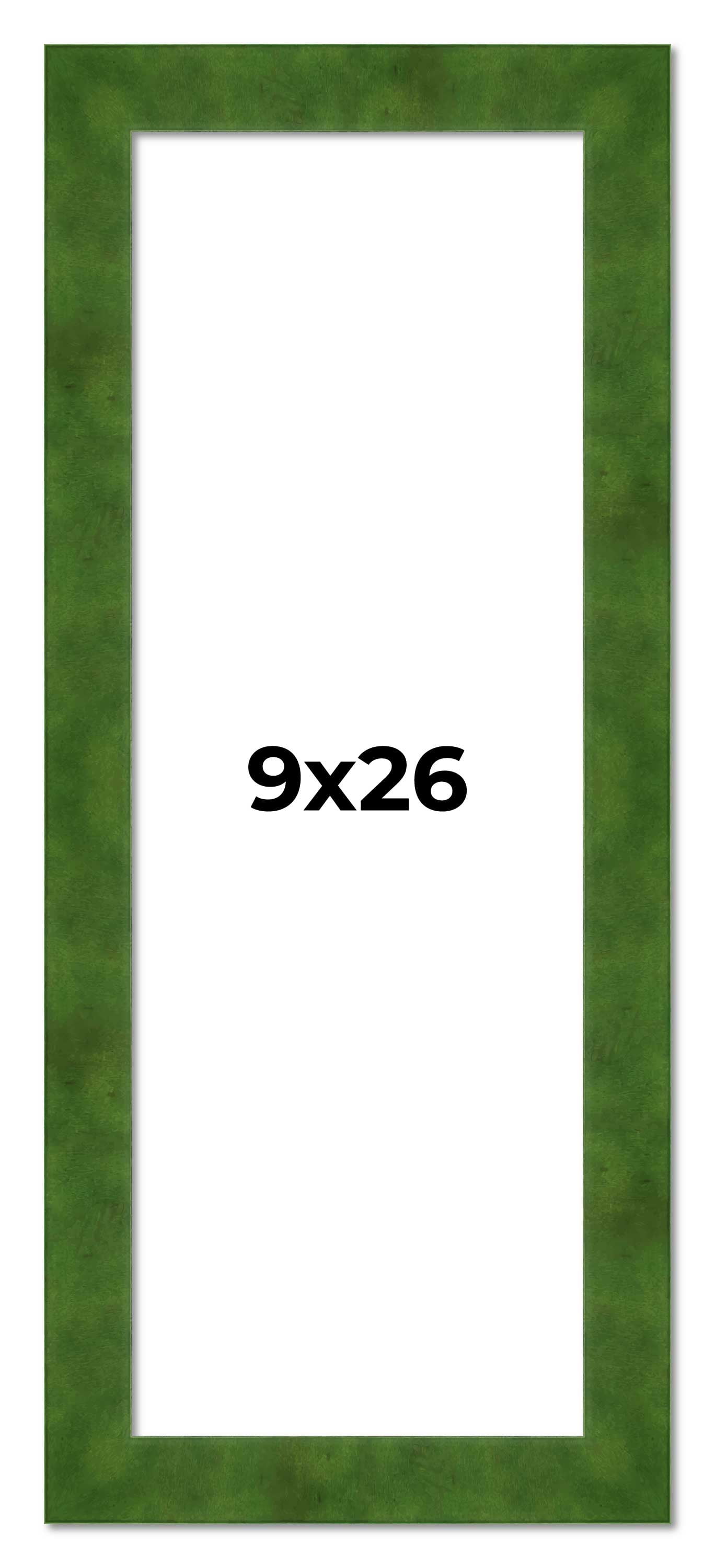 9x26 Frame Green Burl Solid Wood Picture Frame | 1.75 Inches Moulding ...