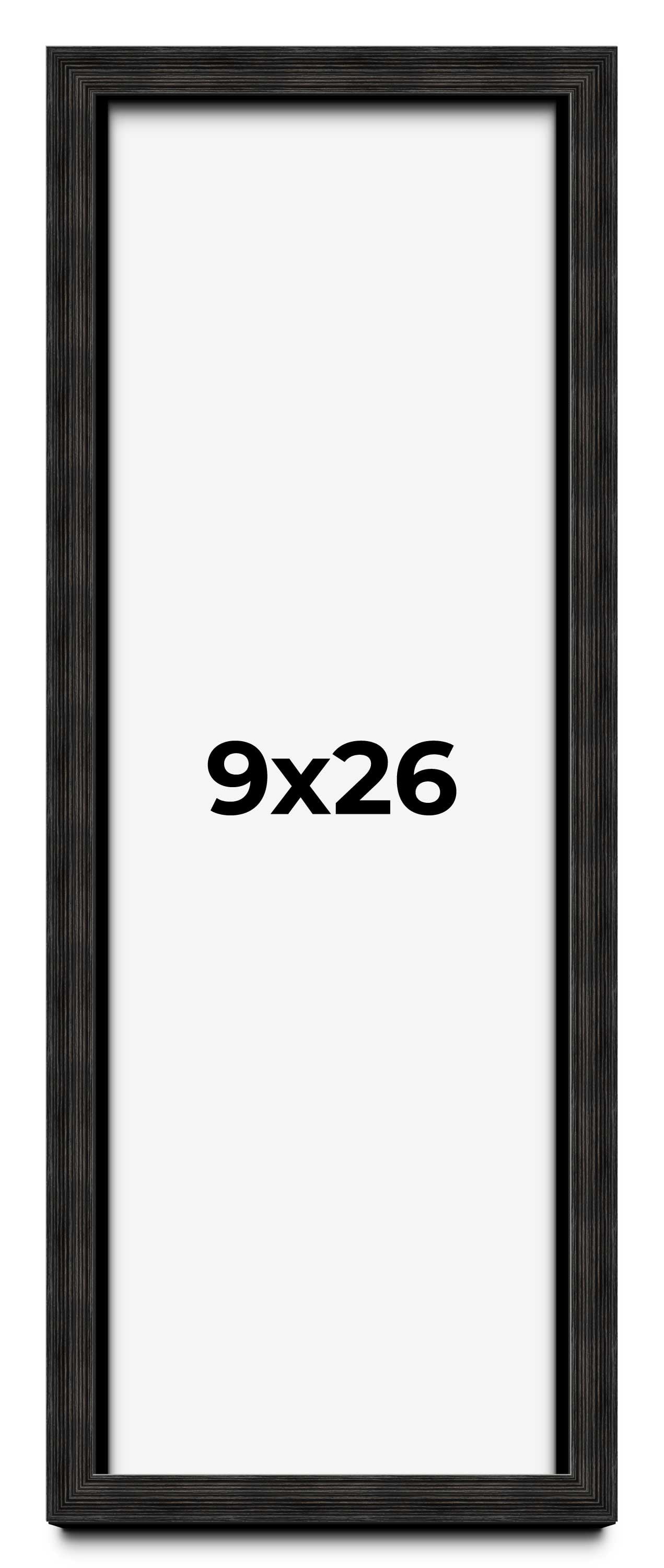 9x26 Shadow Box Black Rustic Barnwood Display Frame | 1.125 Inch Deep ...