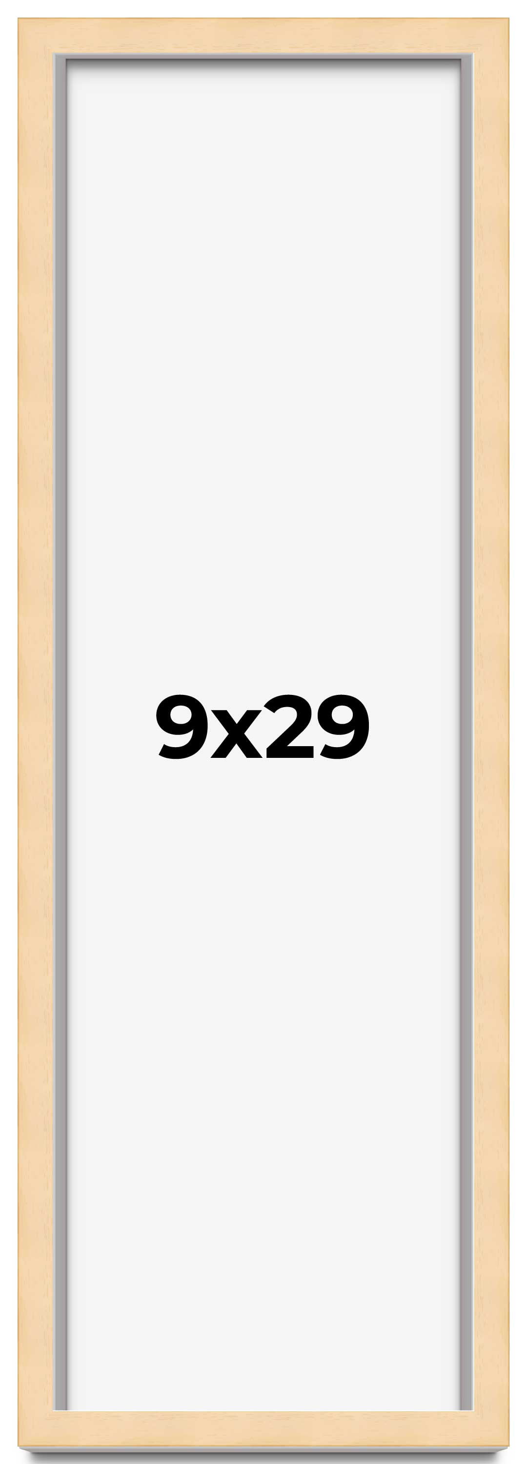9x29 Frame Beige Real Wood Picture Frame Width 0.75 inches | Interior ...