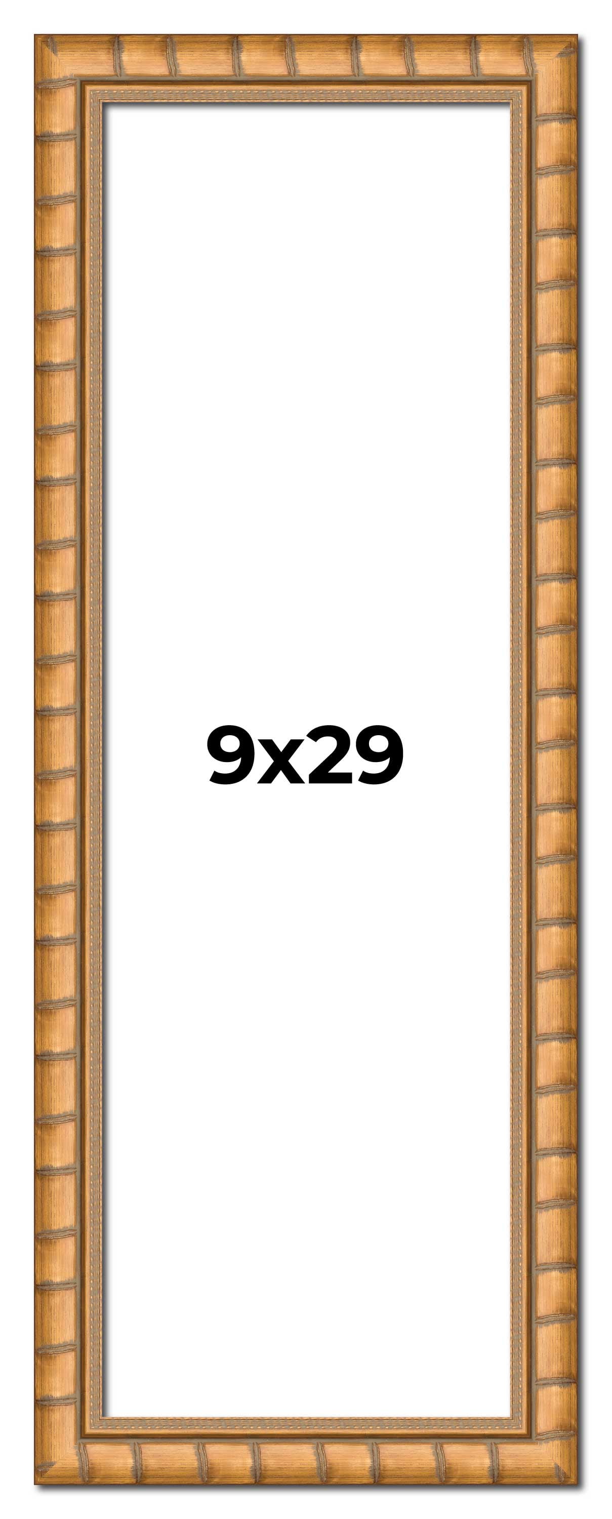 9x29 Frame Gold Real Wood Picture Frame Width 1.5 inches | Interior ...