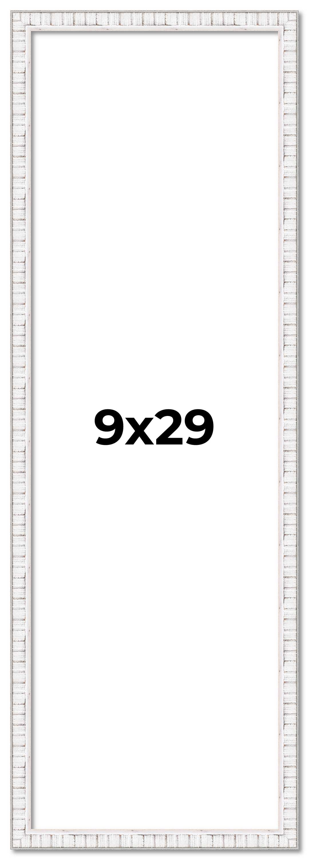 9x29 Frame White Real Wood Picture Frame Width 0.75 inches | Interior ...