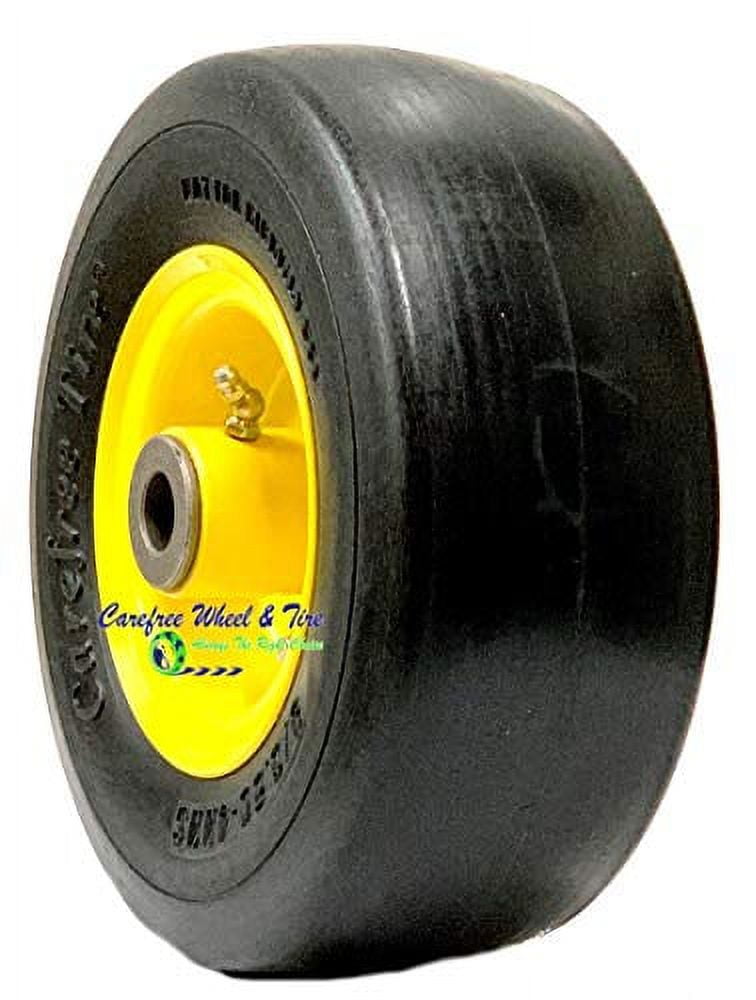 9x3.50-4 Carefree Wheel Assembly. 4" Centered Hub and 3/4" Roller Cage ...