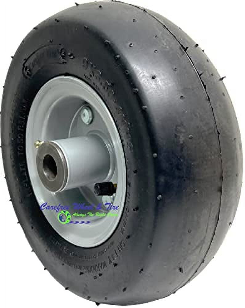 9x3.50-4 Pneumatic Wheel & Tire Assembly With 4 Ply Tire (3" Center Hub ...