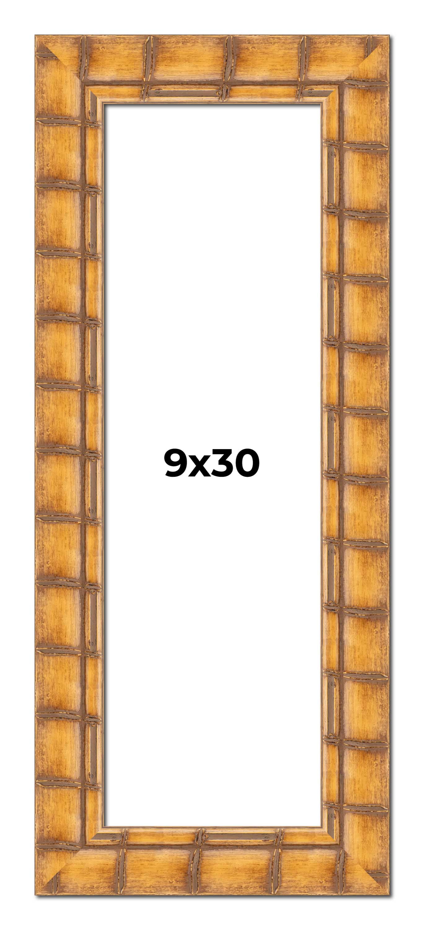 9x30 Frame Beige Real Wood Picture Frame Width 3 inches | Interior ...