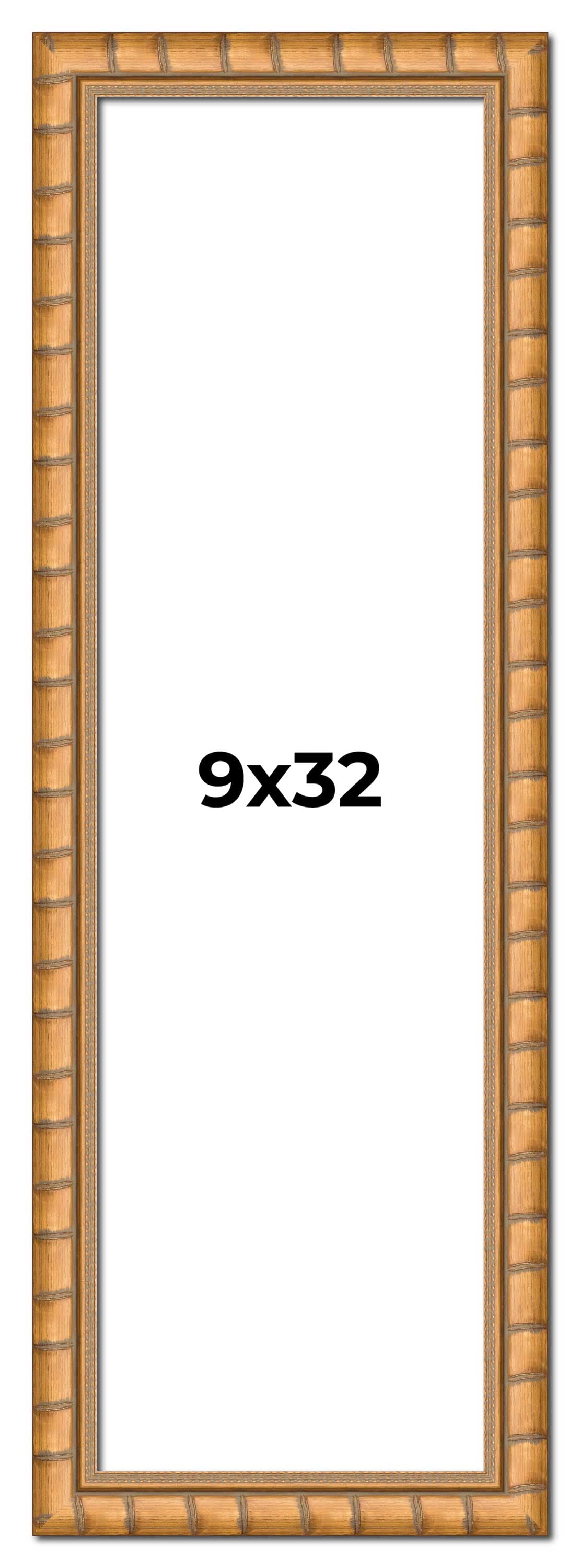 9x32 Frame Gold Real Wood Picture Frame Width 1.5 inches | Interior ...
