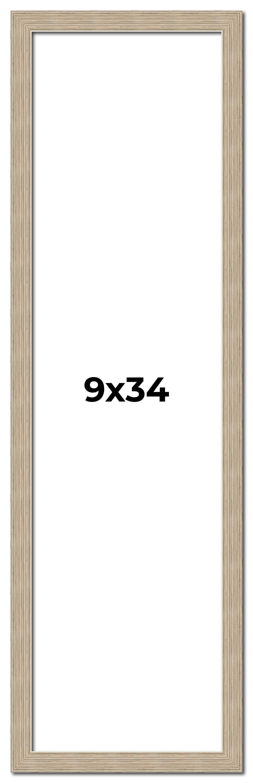 9x34 Frame Grey Solid Wood Picture Frame Width 1 Inches | Interior ...