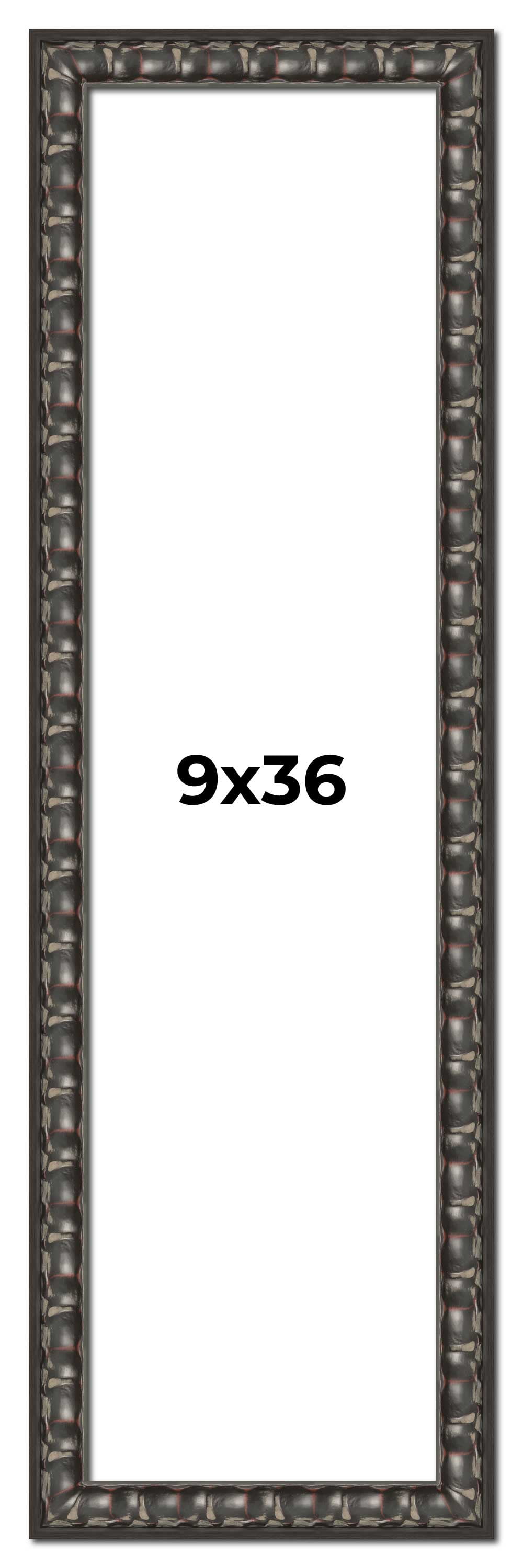 9x36 Frame Black-Brown Medieval Solid Wood Picture Frame | 1.5 Inch ...